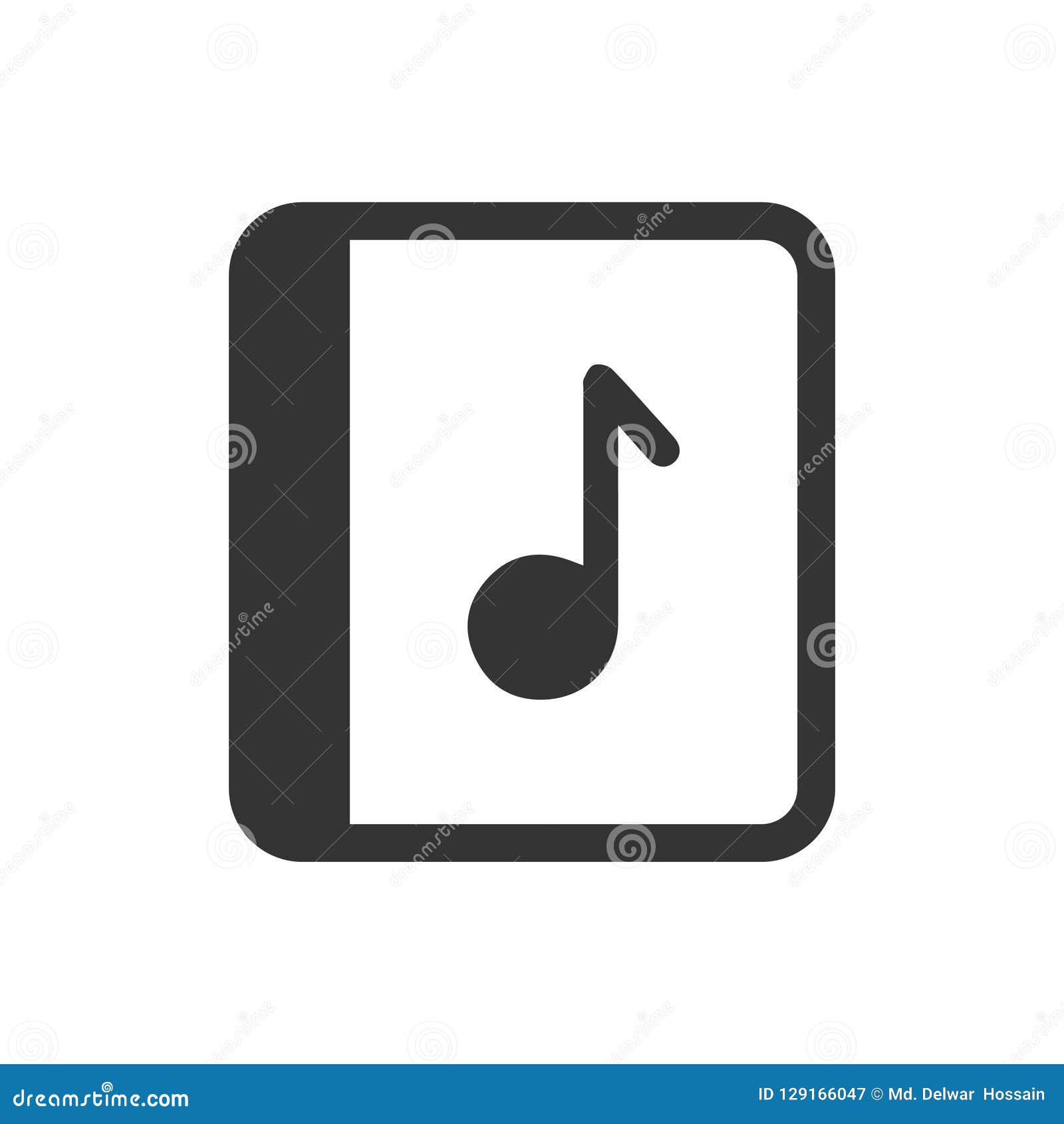 Music Album Icon stock vector. Illustration of album - 129166047