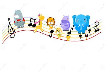 Music and animal stock vector. Illustration of cartoon - 27845045