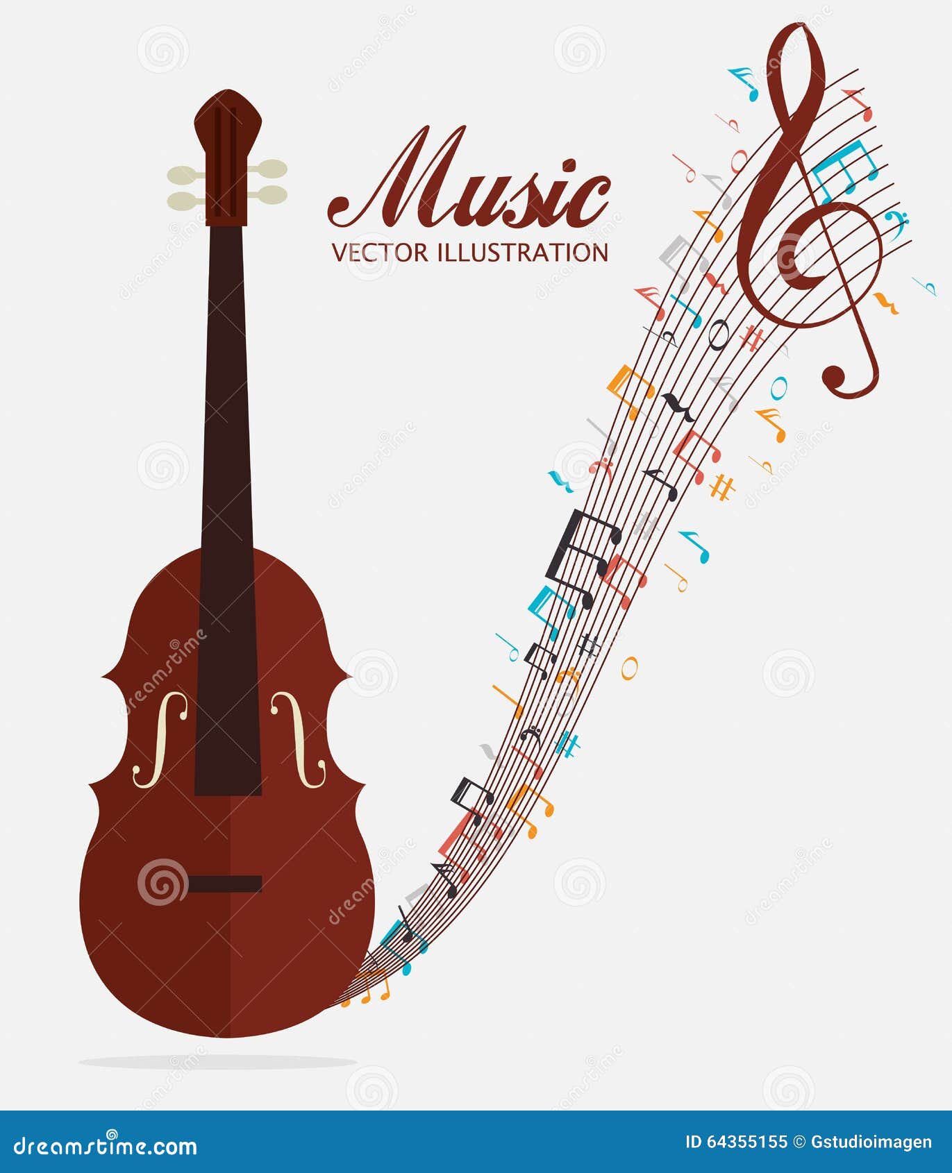 Music art graphic stock illustration. Illustration of music - 64355155