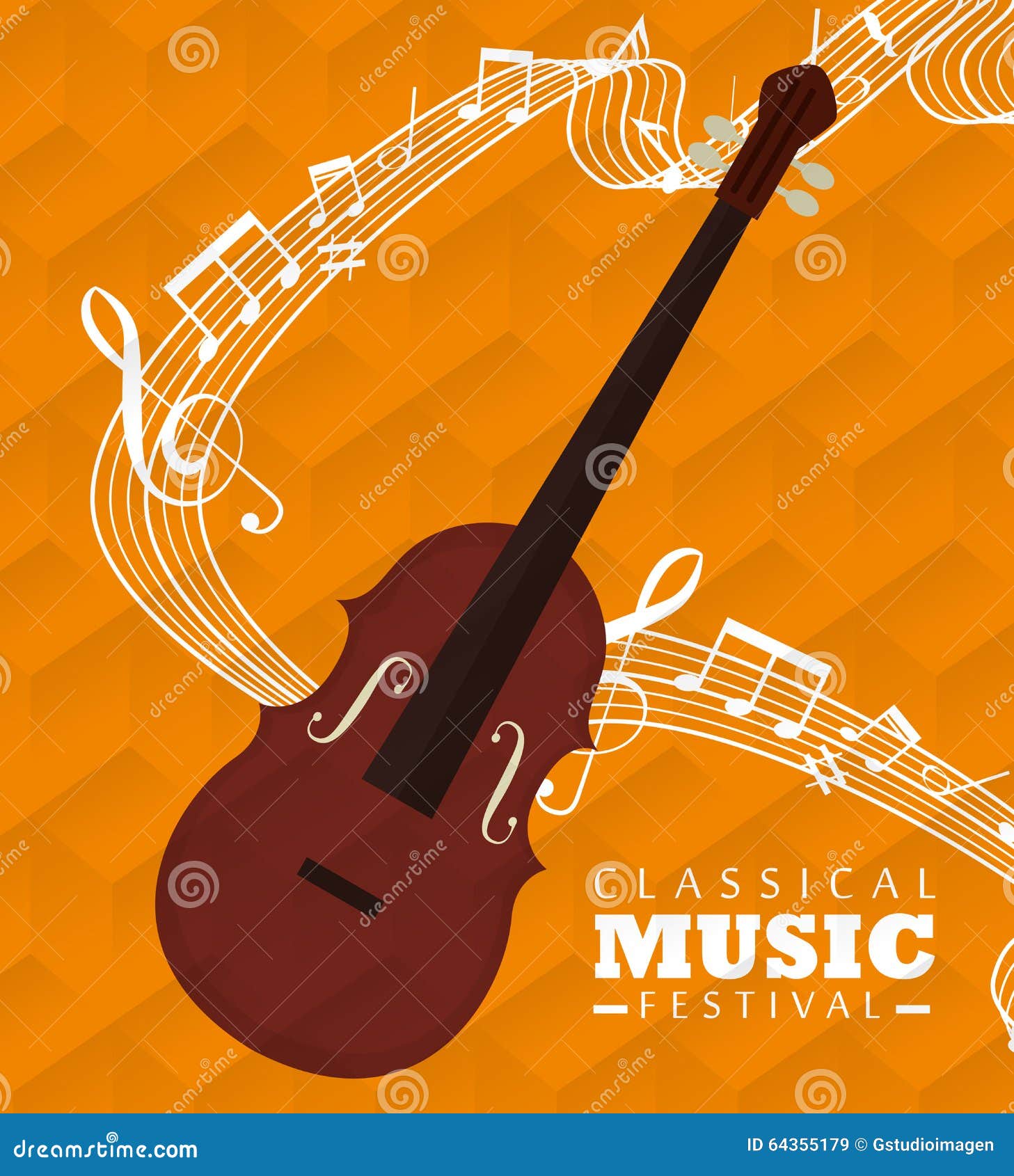 Music art graphic stock illustration. Illustration of symphony - 64355179