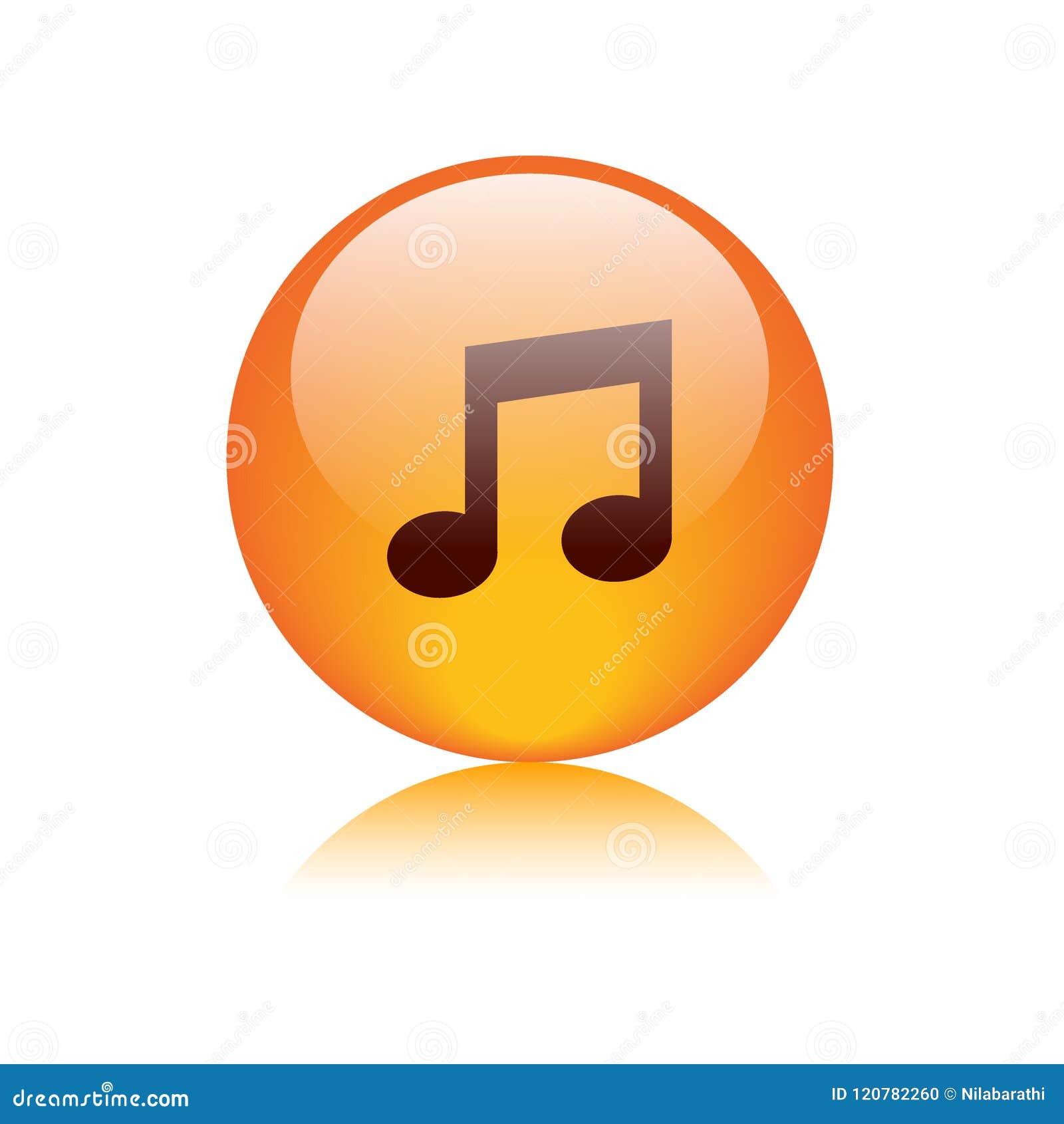 Music Audio Icon Round Button Stock Illustration - Illustration of ...