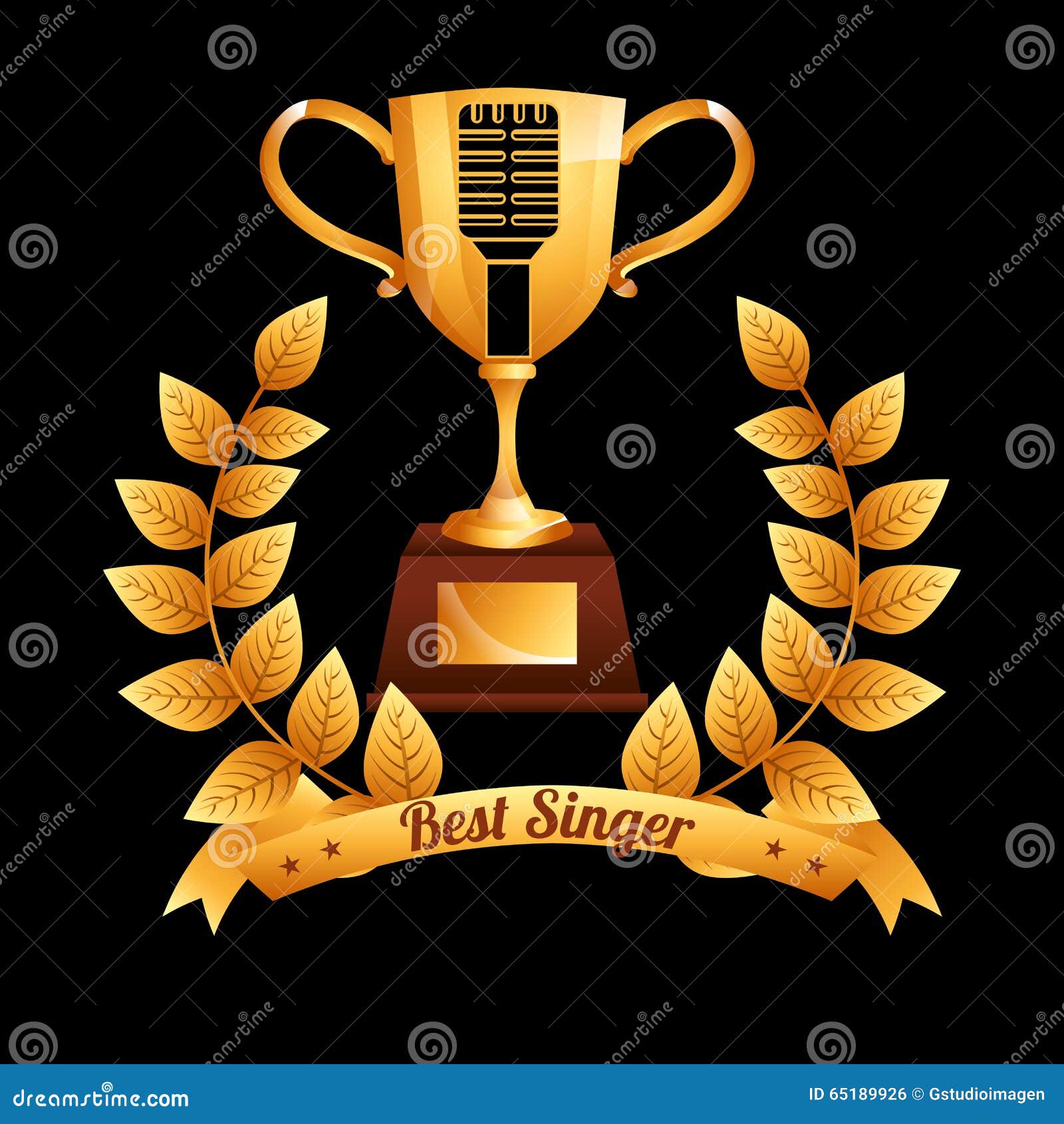 Music award design stock illustration. Illustration of background ...