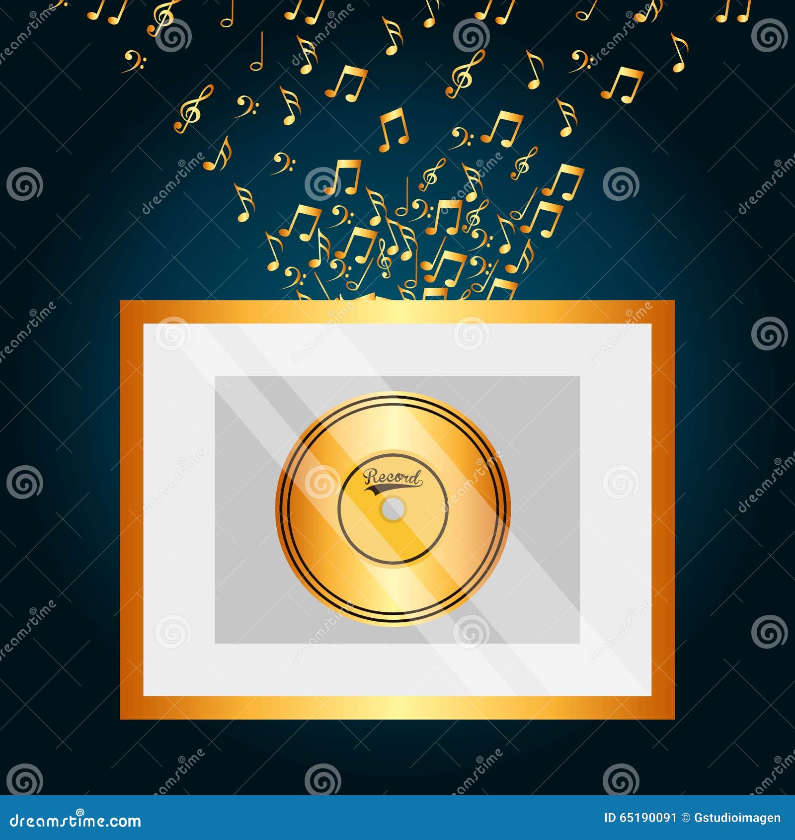 Music award design stock illustration. Illustration of award - 65190091