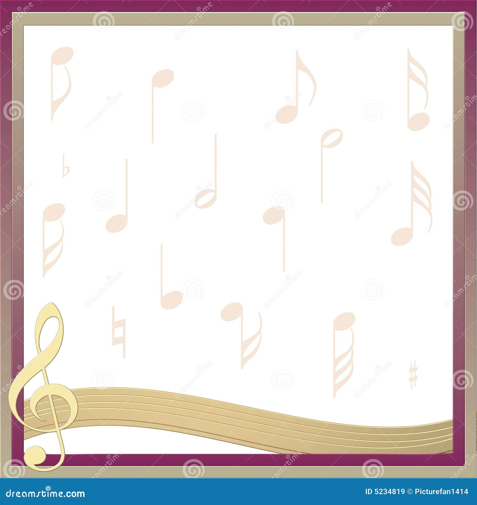 Music Page Border Landscape