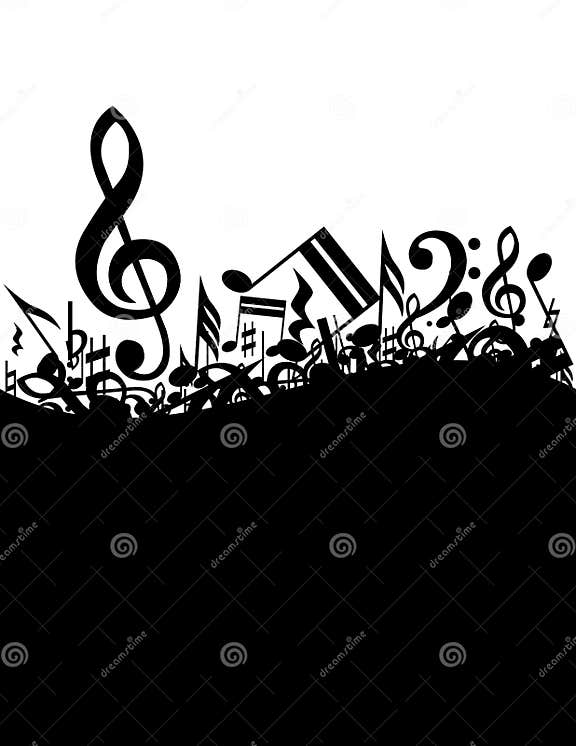 Music background stock vector. Illustration of melody - 7313352