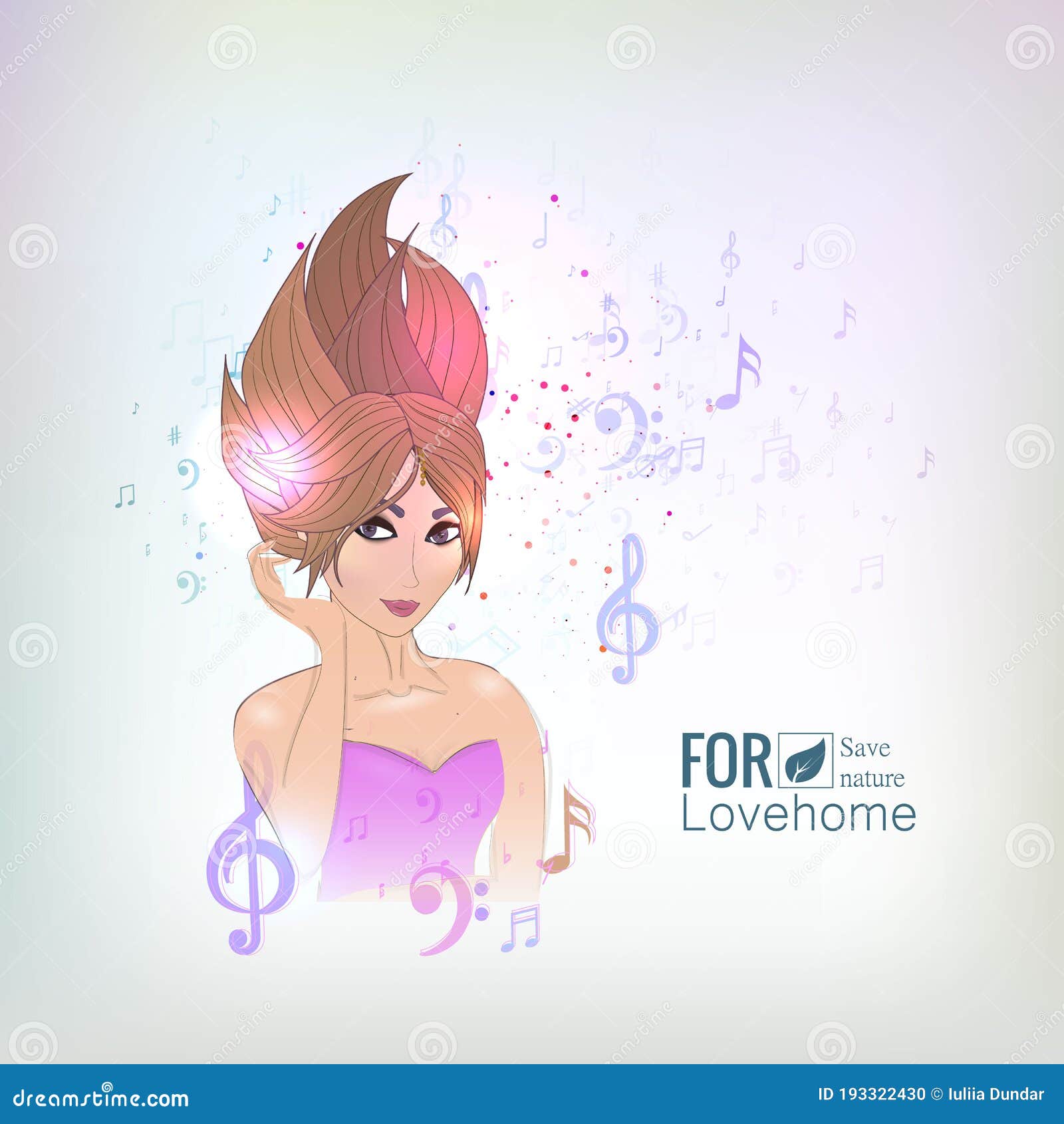 Music Background Abstract Music Notes and Musical Key Stock ...