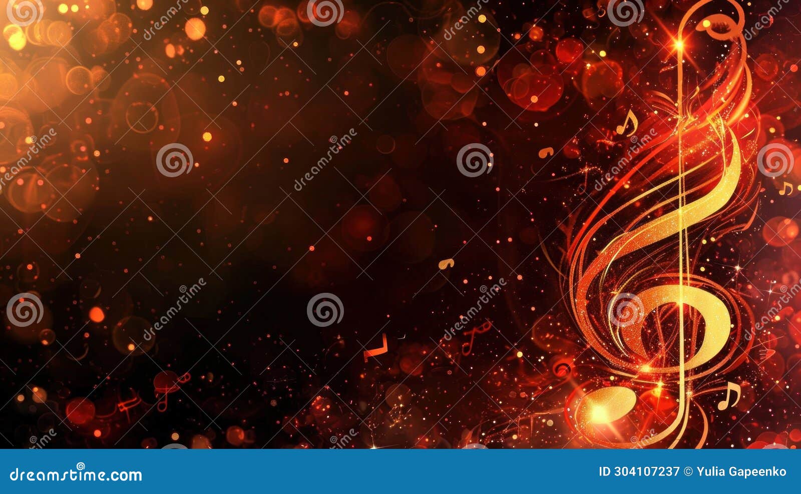 Music Background with Copy Space Stock Image - Image of light, poster ...