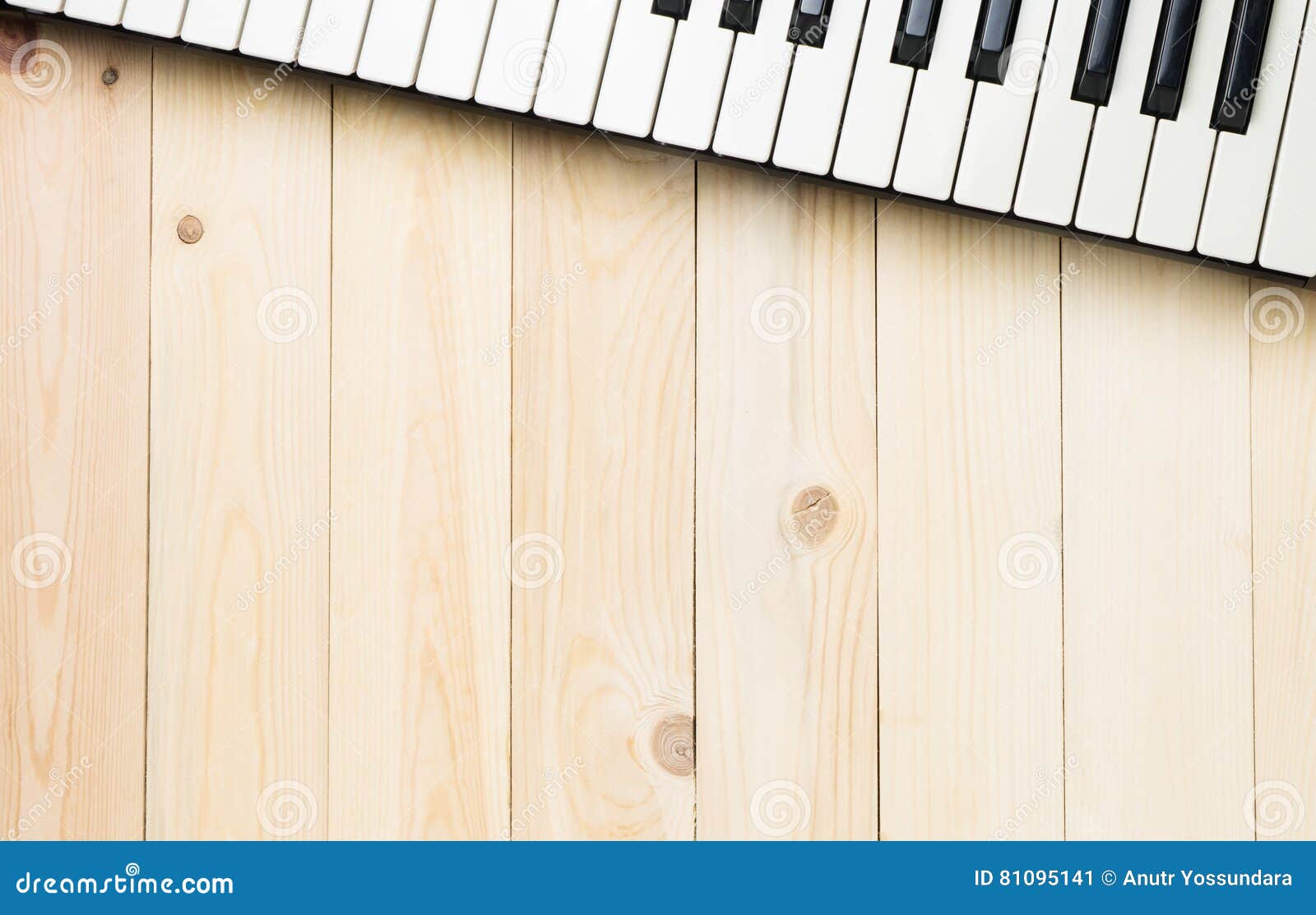 Music Background Copy Space with Piano Keys Stock Image - Image of ...