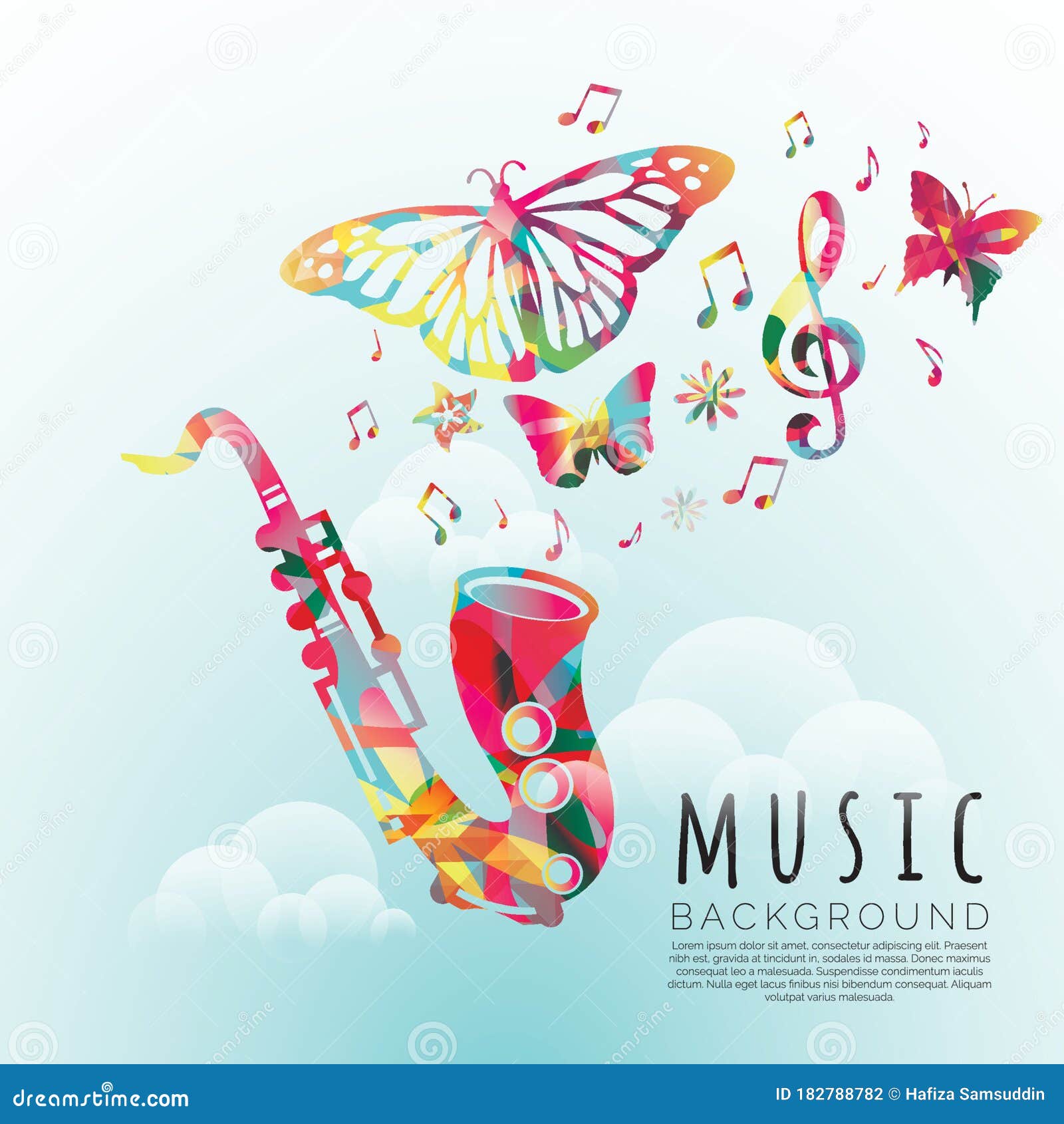 Music background design stock vector. Illustration of brass - 182788782