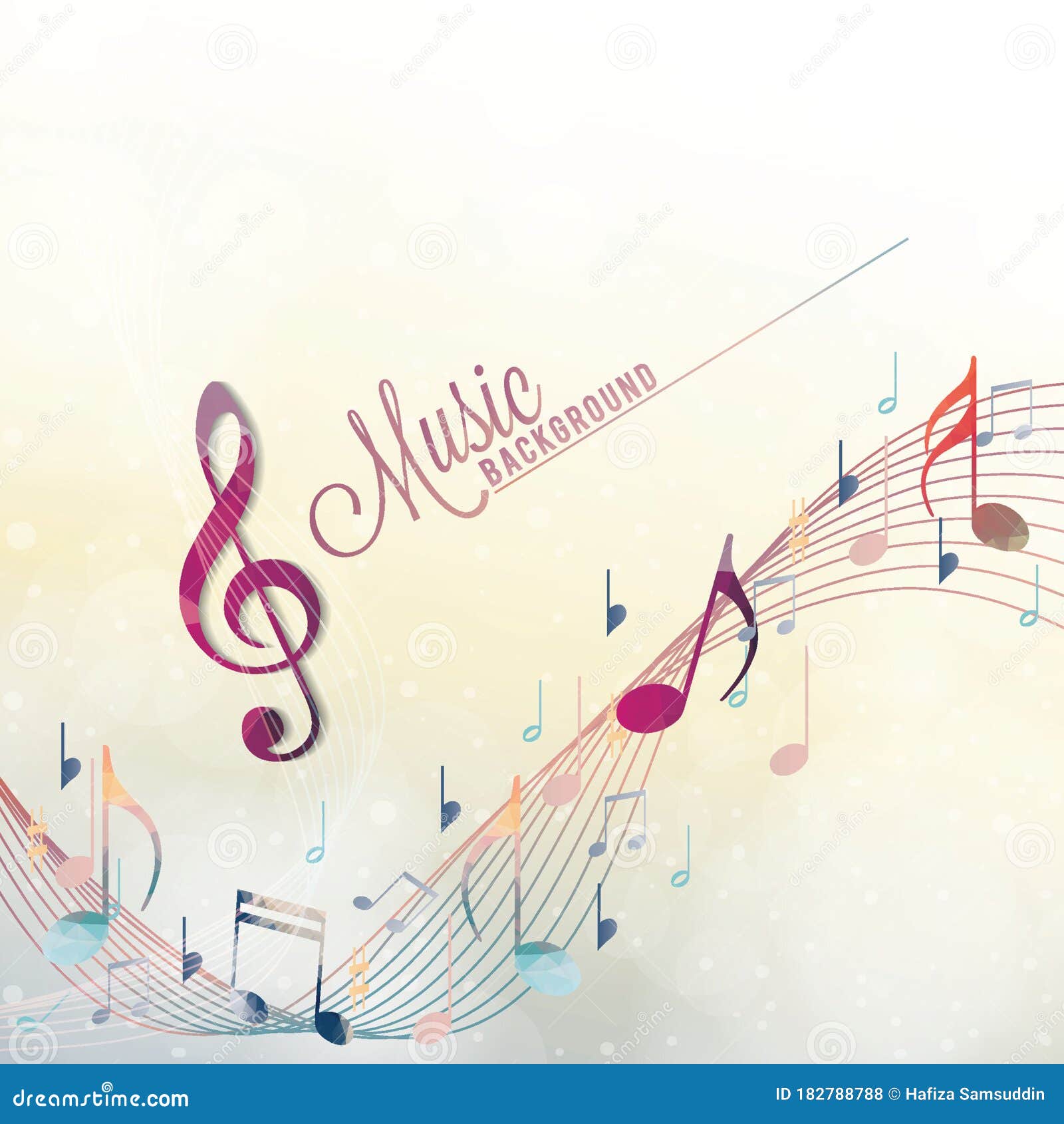 Music background design stock vector. Illustration of music - 182788788