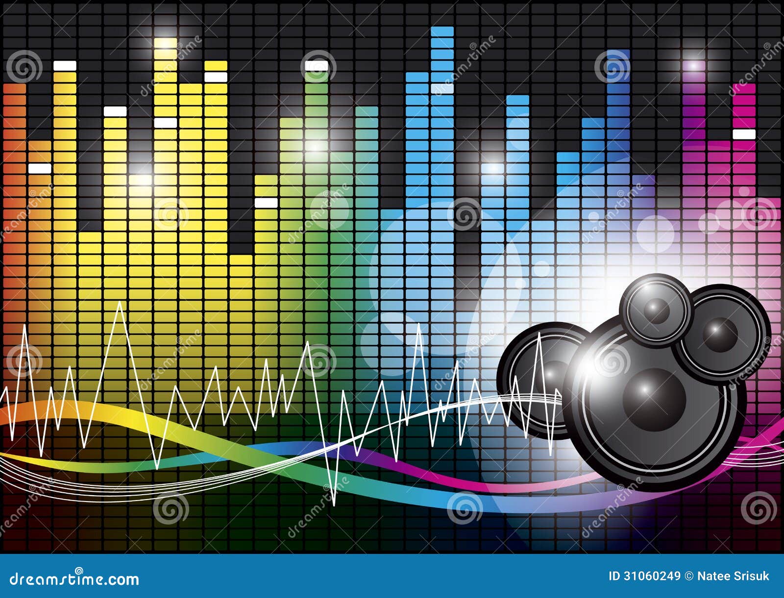 Music background design stock vector. Illustration of colour - 31060249
