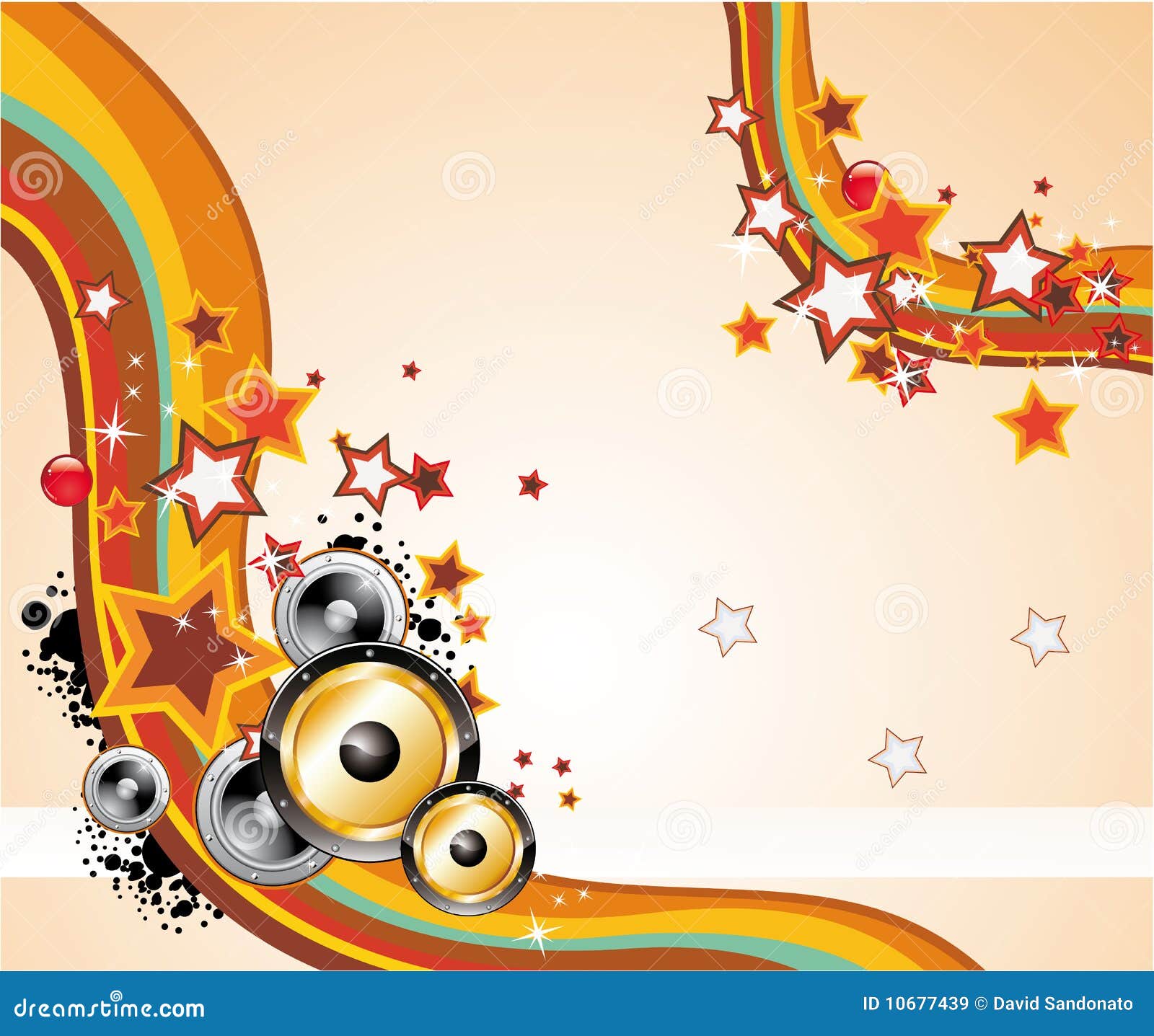 Music Background for Disco Flyers Stock Vector - Illustration of ...
