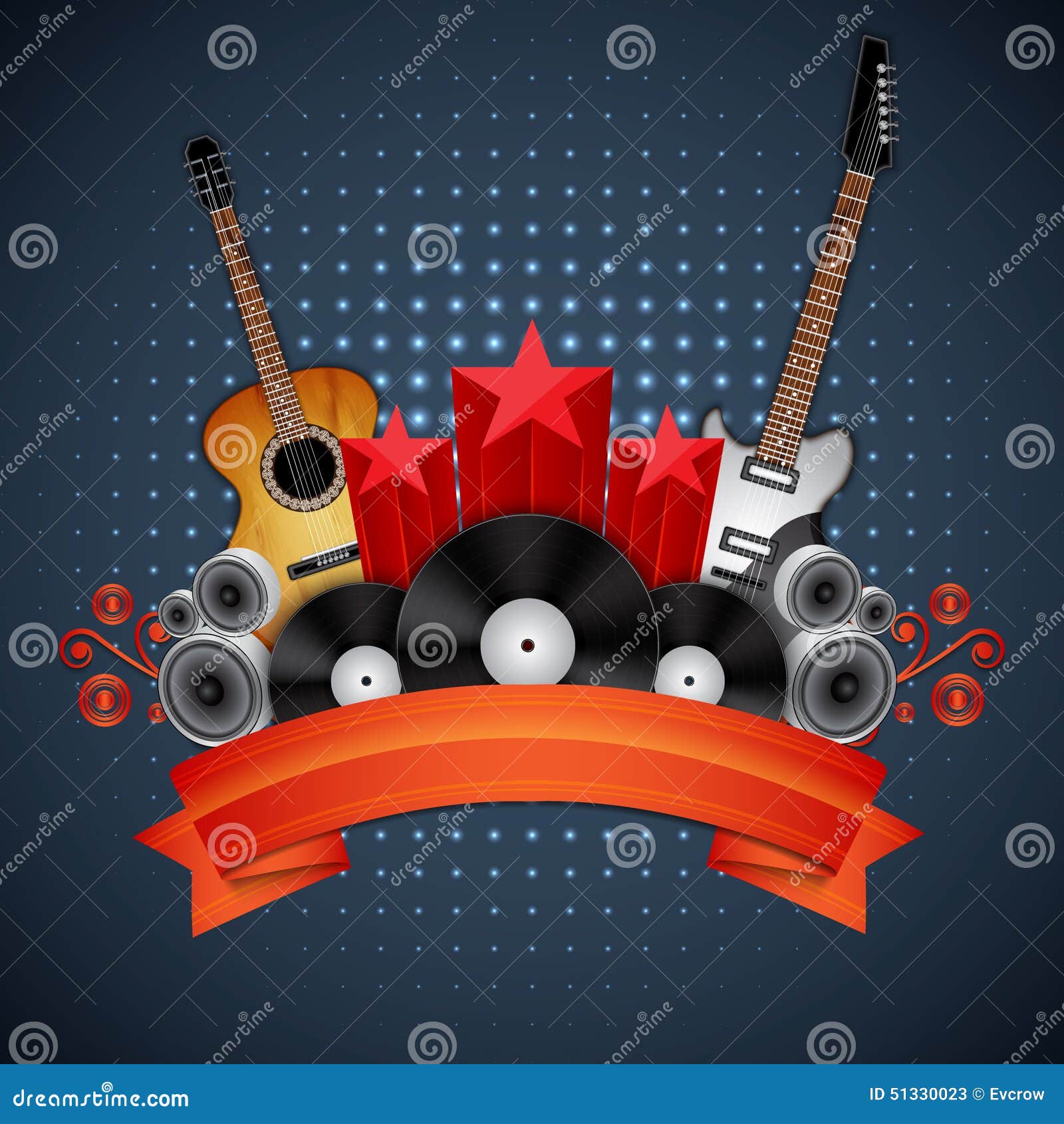 Music background stock vector. Illustration of abstract - 51330023