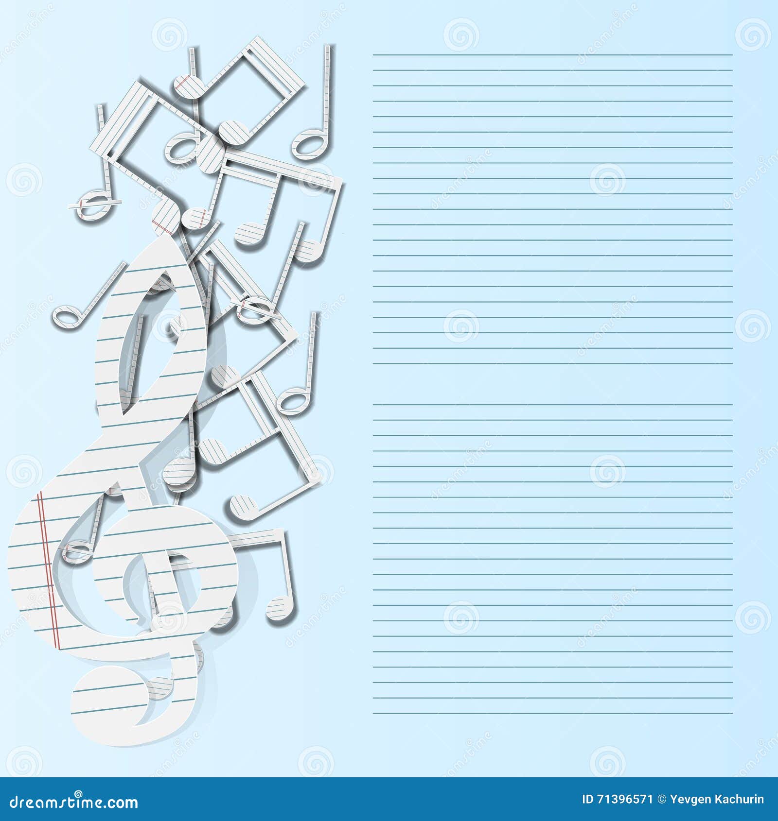 Paper Musical Notes Illustration Royalty-Free Stock Image ...