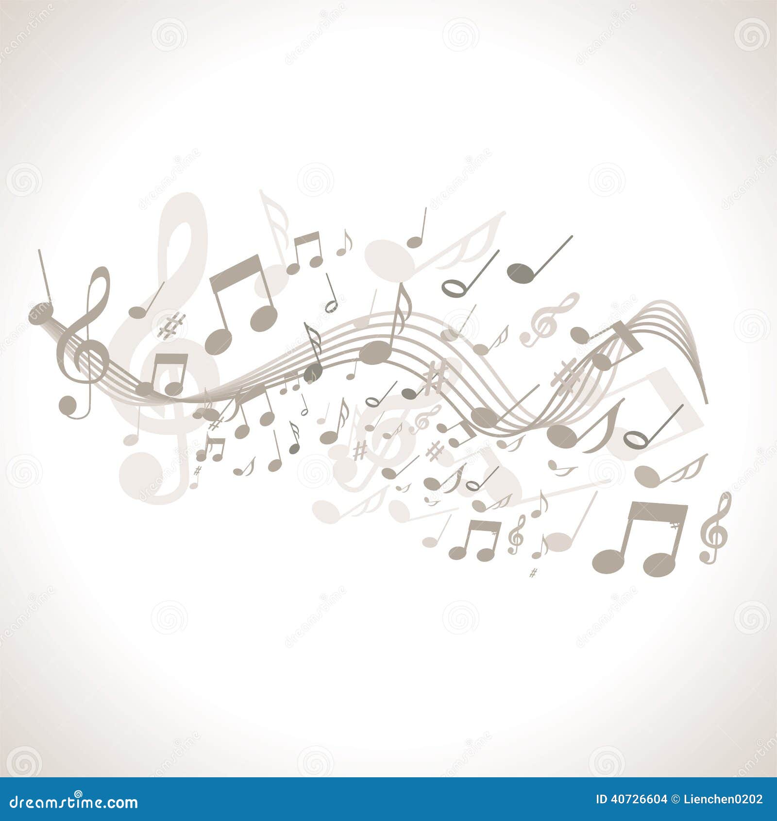 Beige Music Notes Background Stock Illustrations – 305 Beige Music ...