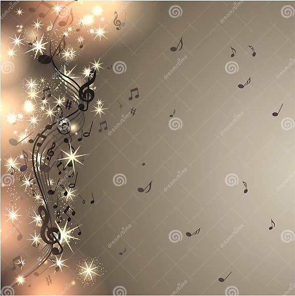 Music Background with Notes Stock Vector - Illustration of background ...