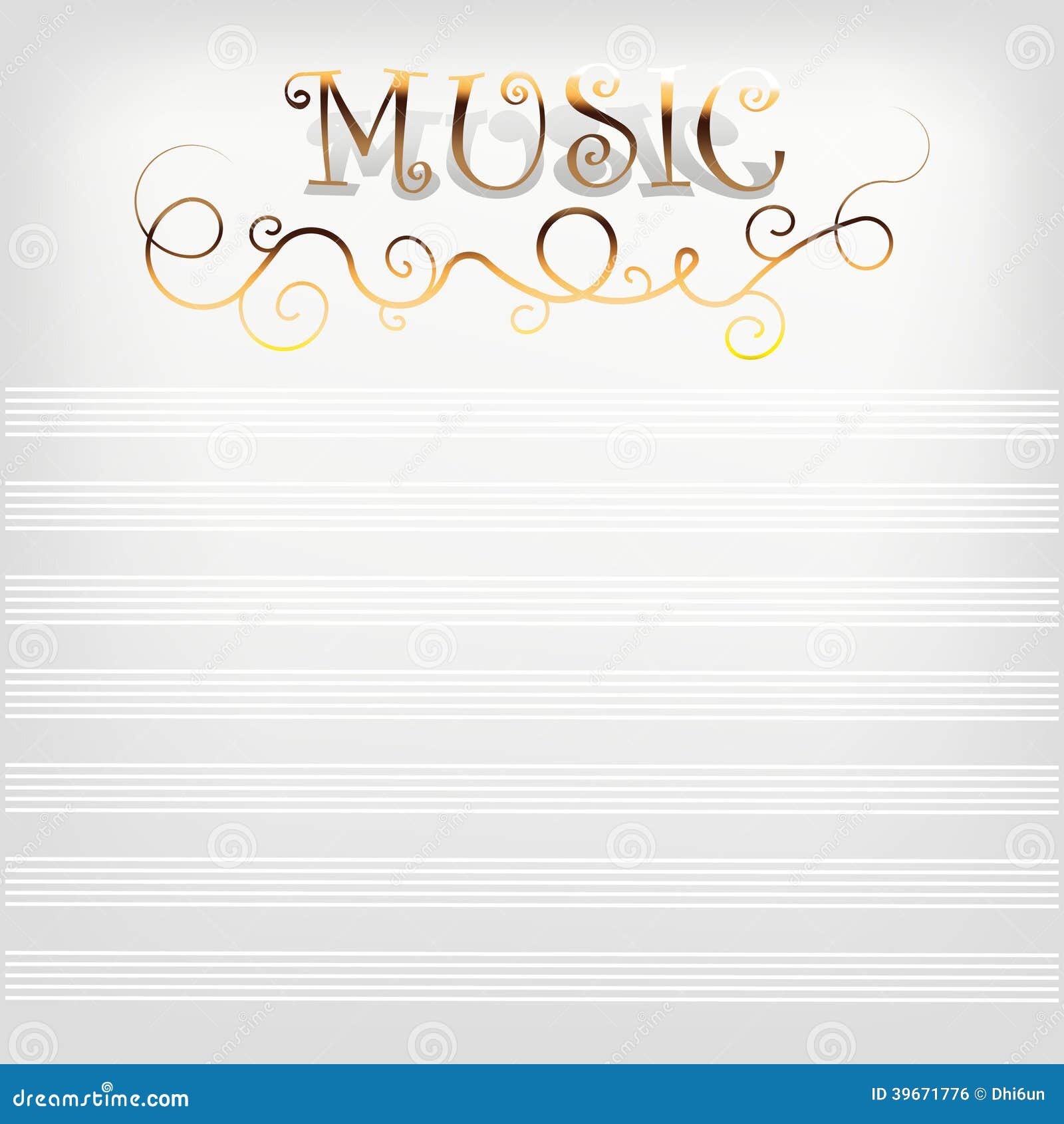 Music Background with Notes Line. Stock Vector - Illustration of ...