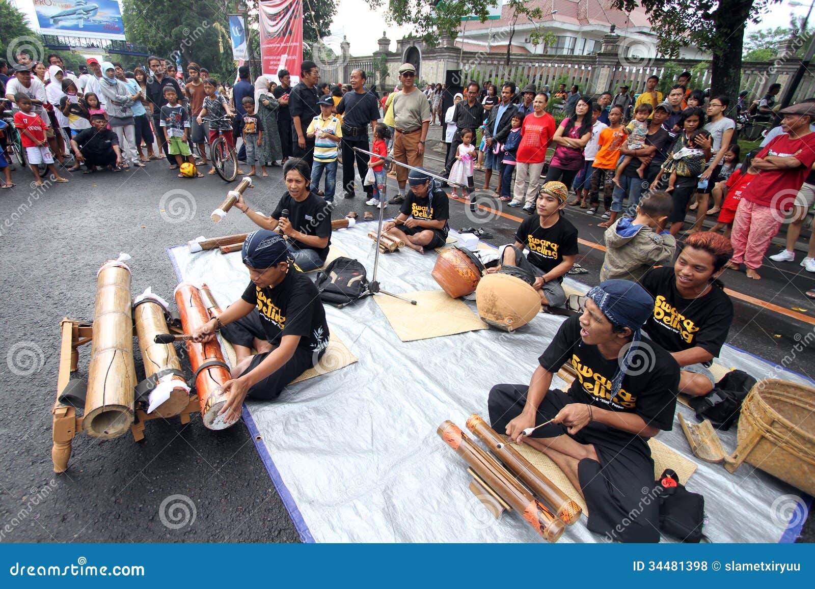 Music bamboo editorial stock photo. Image of unique, java - 34481398
