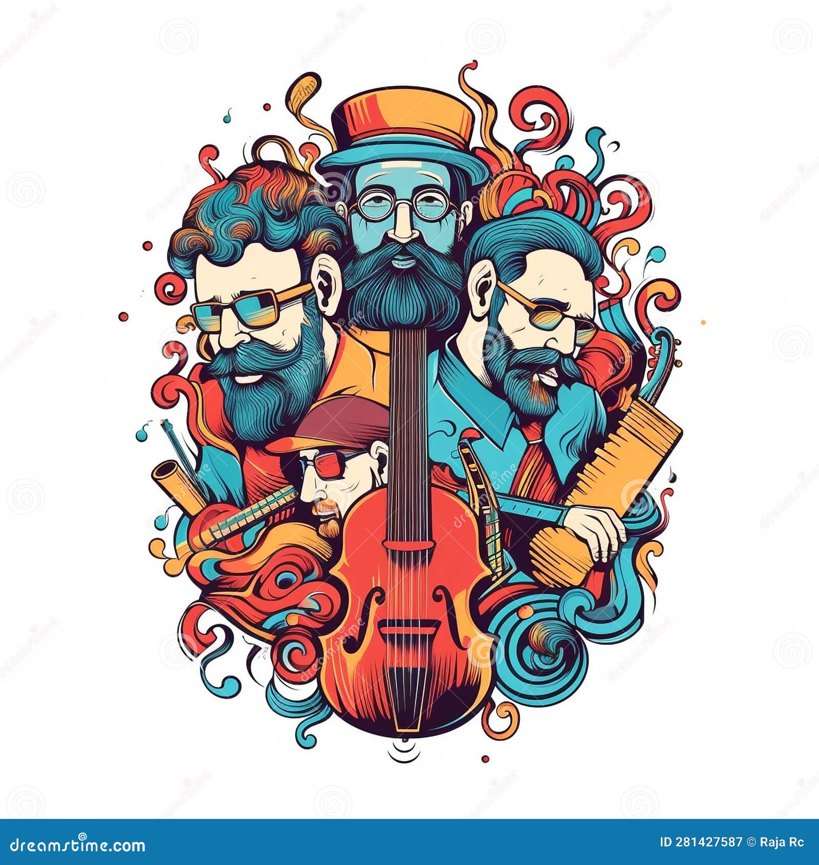 Music band logo stock illustration. Illustration of corporate - 281427587