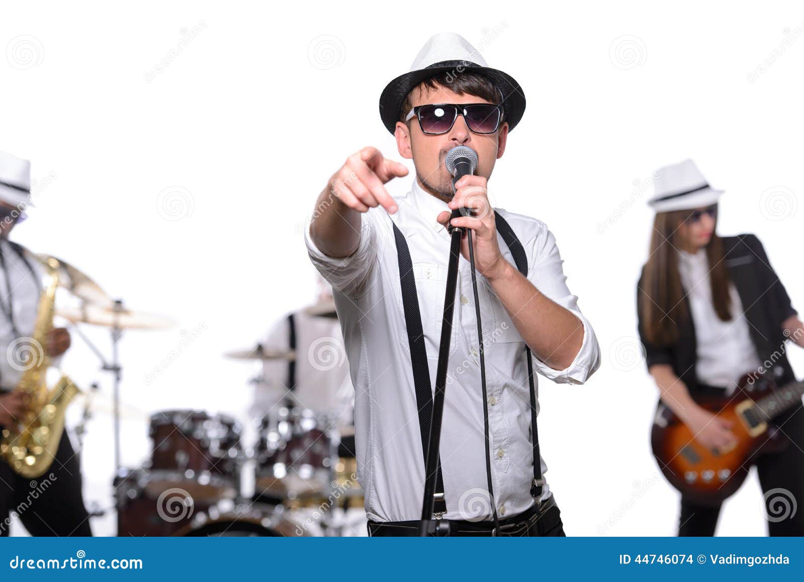 Music Band stock photo. Image of electric, player, music - 44746074