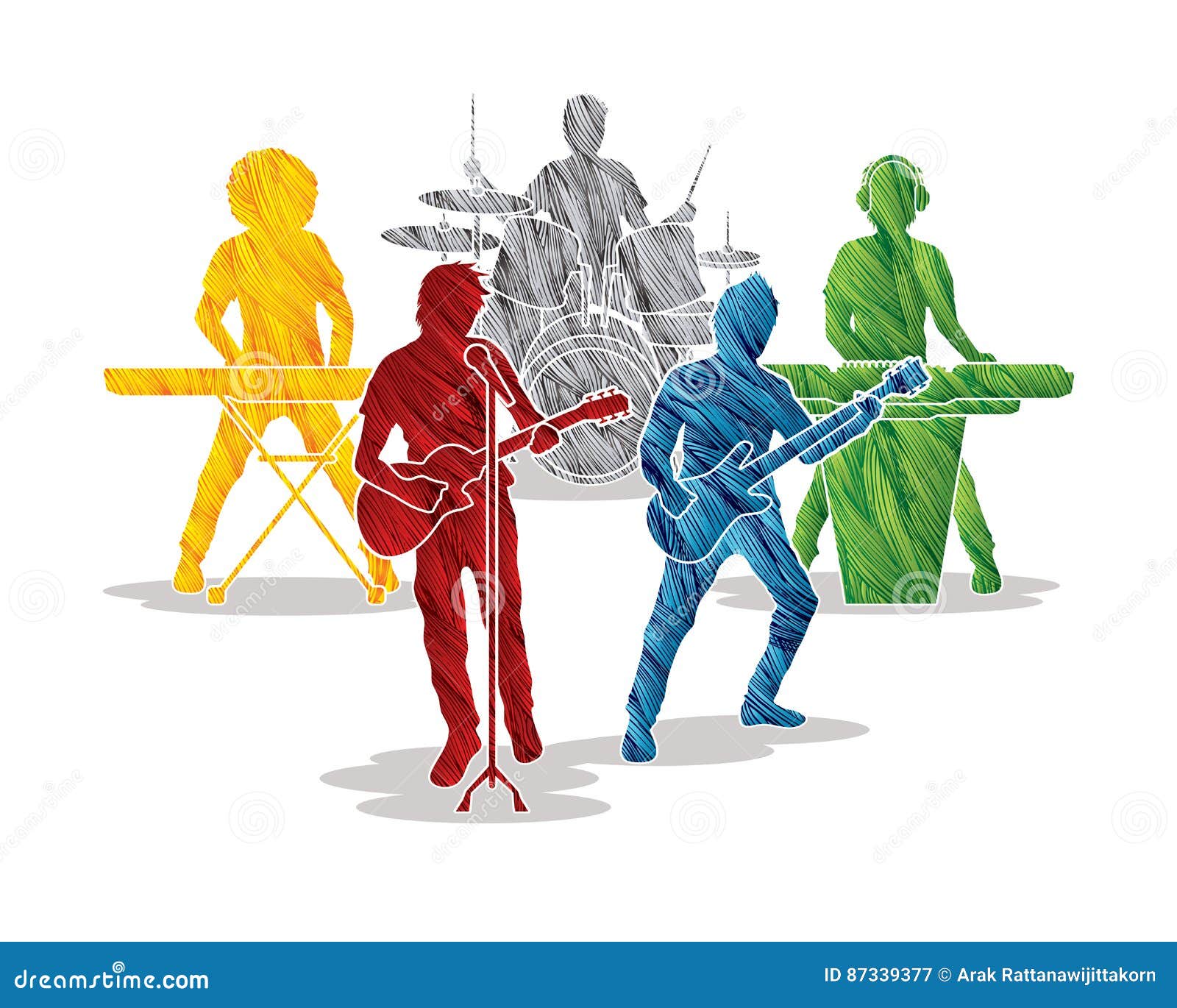 Music Bands graphic vector stock vector. Illustration of acoustic ...
