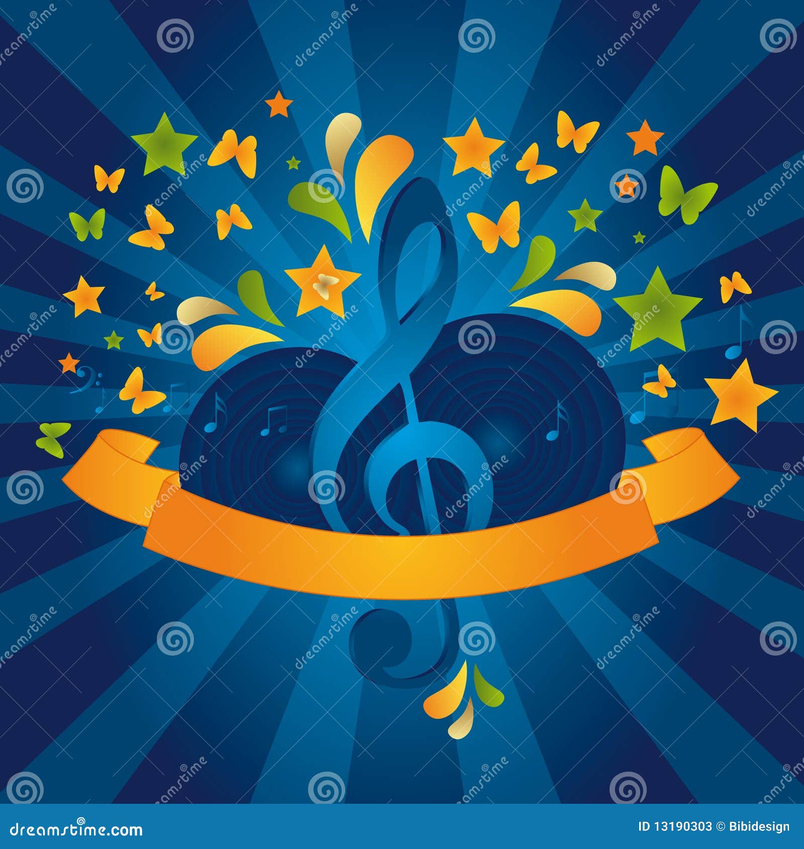 Music Banner stock vector. Illustration of ornament, event - 13190303