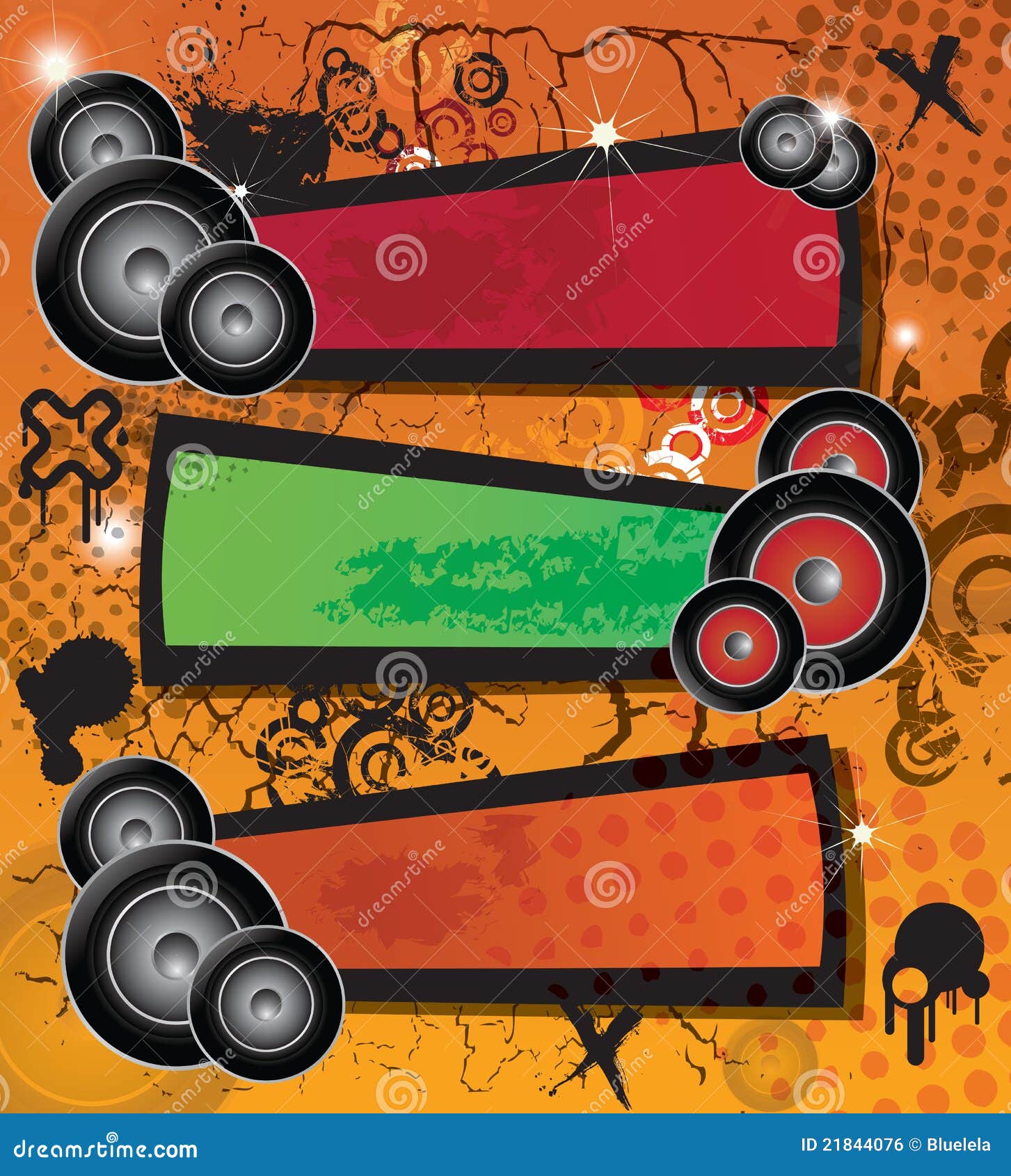 Music banners stock vector. Illustration of musical, concert - 21844076