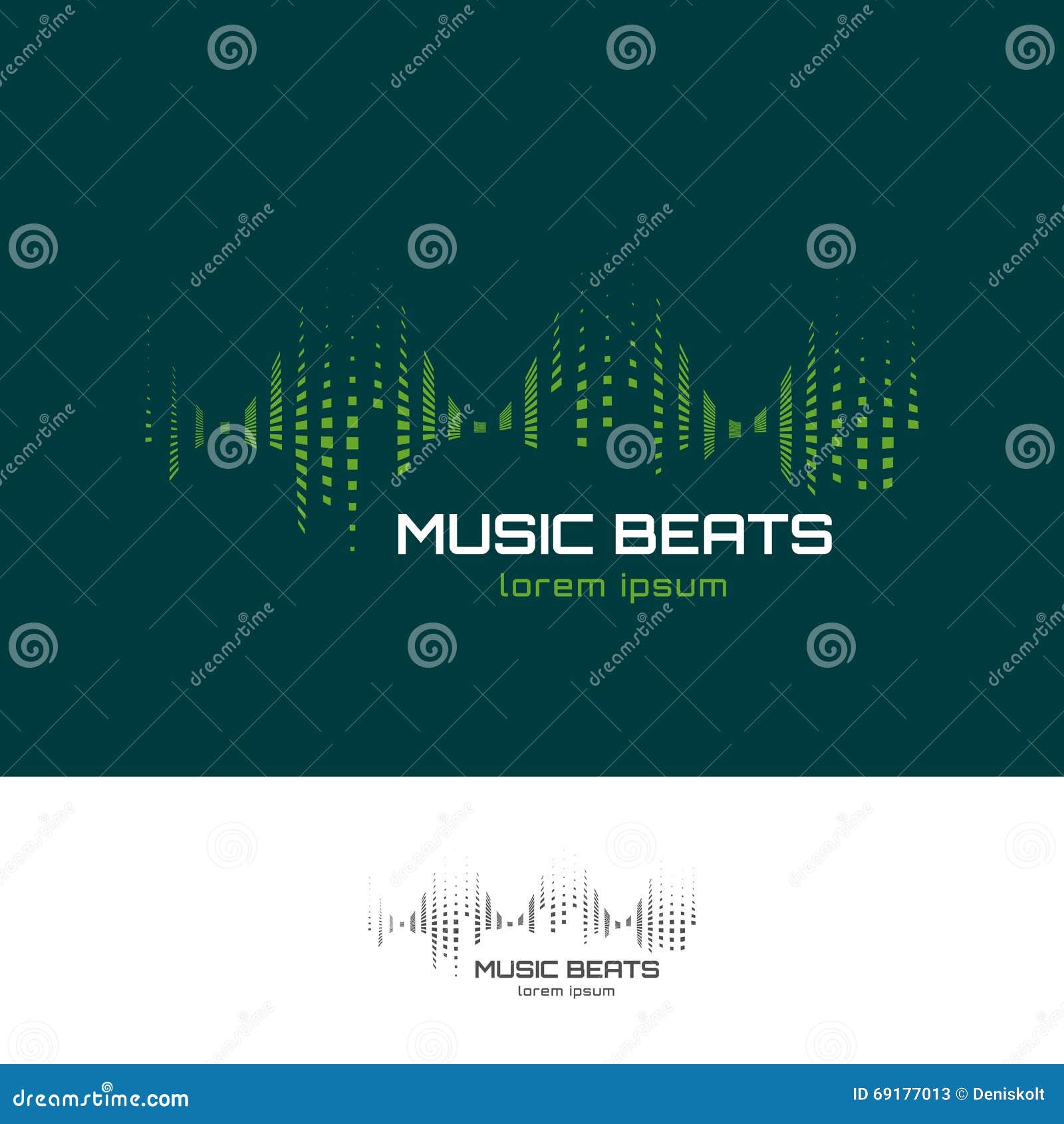Music beats logo stock vector. Illustration of music - 69177013