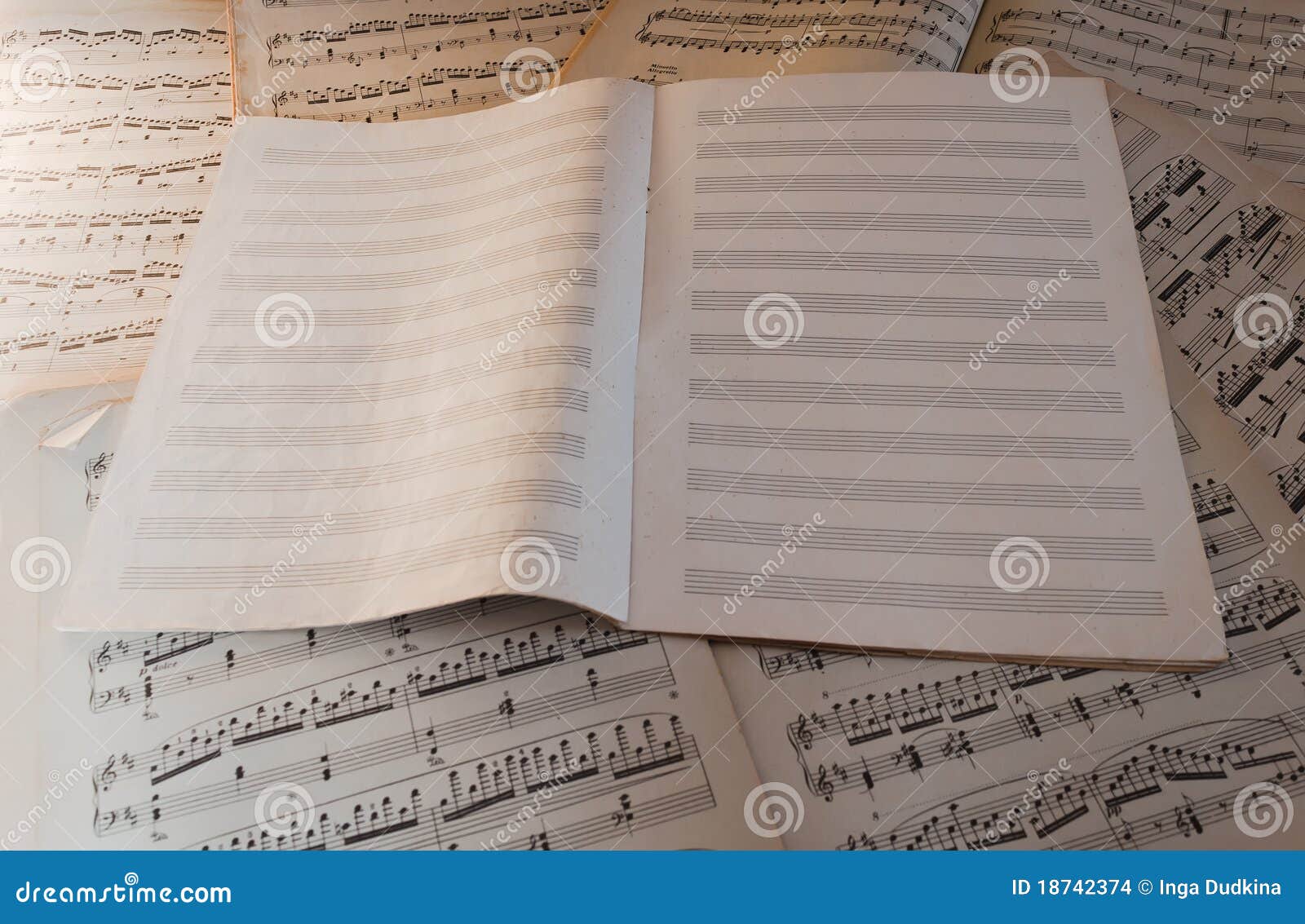 Music book stock photo. Image of lyric, compose, object - 18742374