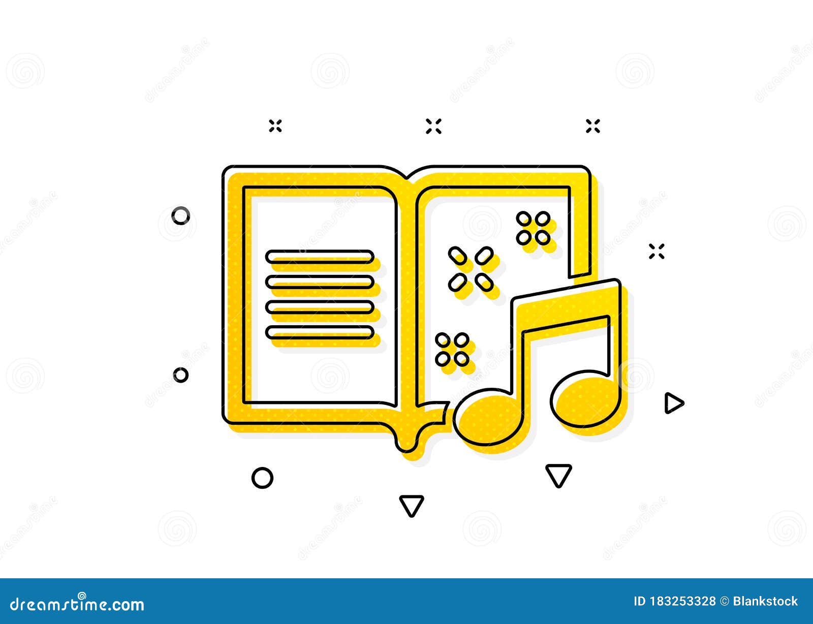 Music Book Icon. Musical Note Sign. Vector Stock Vector - Illustration ...