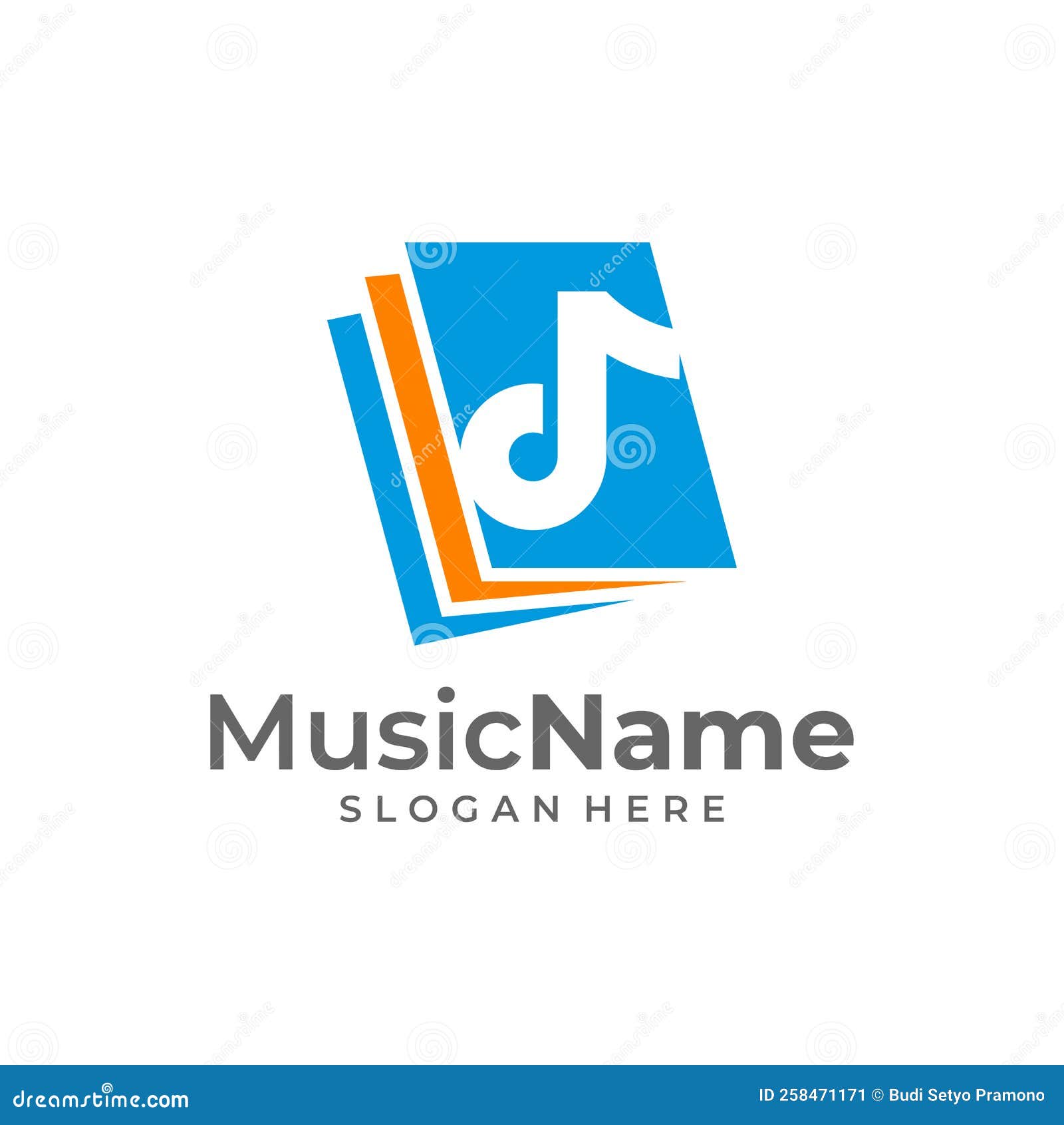 Music Book Logo Template Design Vector, Emblem, Design Concept ...