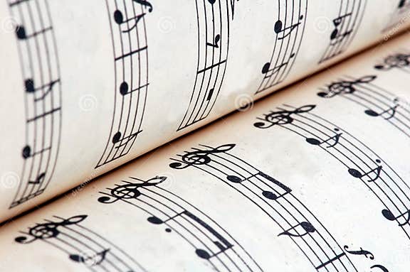 Music book and notes stock image. Image of education - 16292117
