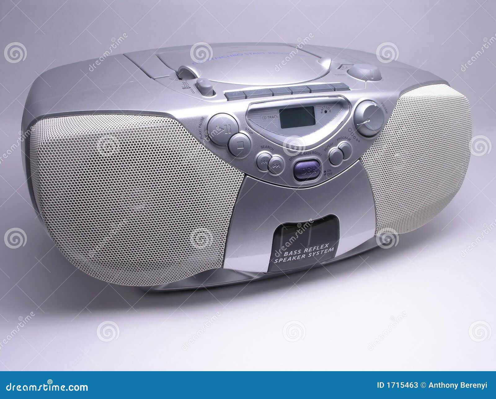 Music Boom Box - 1 stock image. Image of radio, button - 1715463