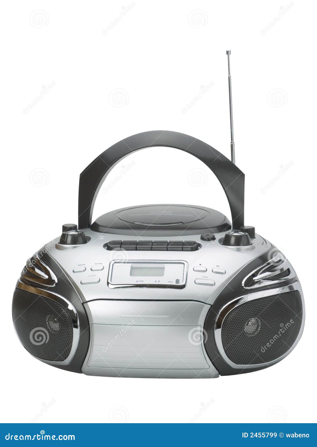 Music boom box stock image. Image of record, antenna, forward - 2455799
