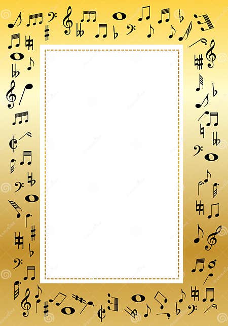 Music border stock vector. Illustration of advertisement - 21210582