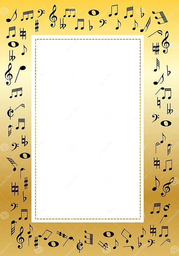 Music border stock vector. Illustration of advertisement - 21210582