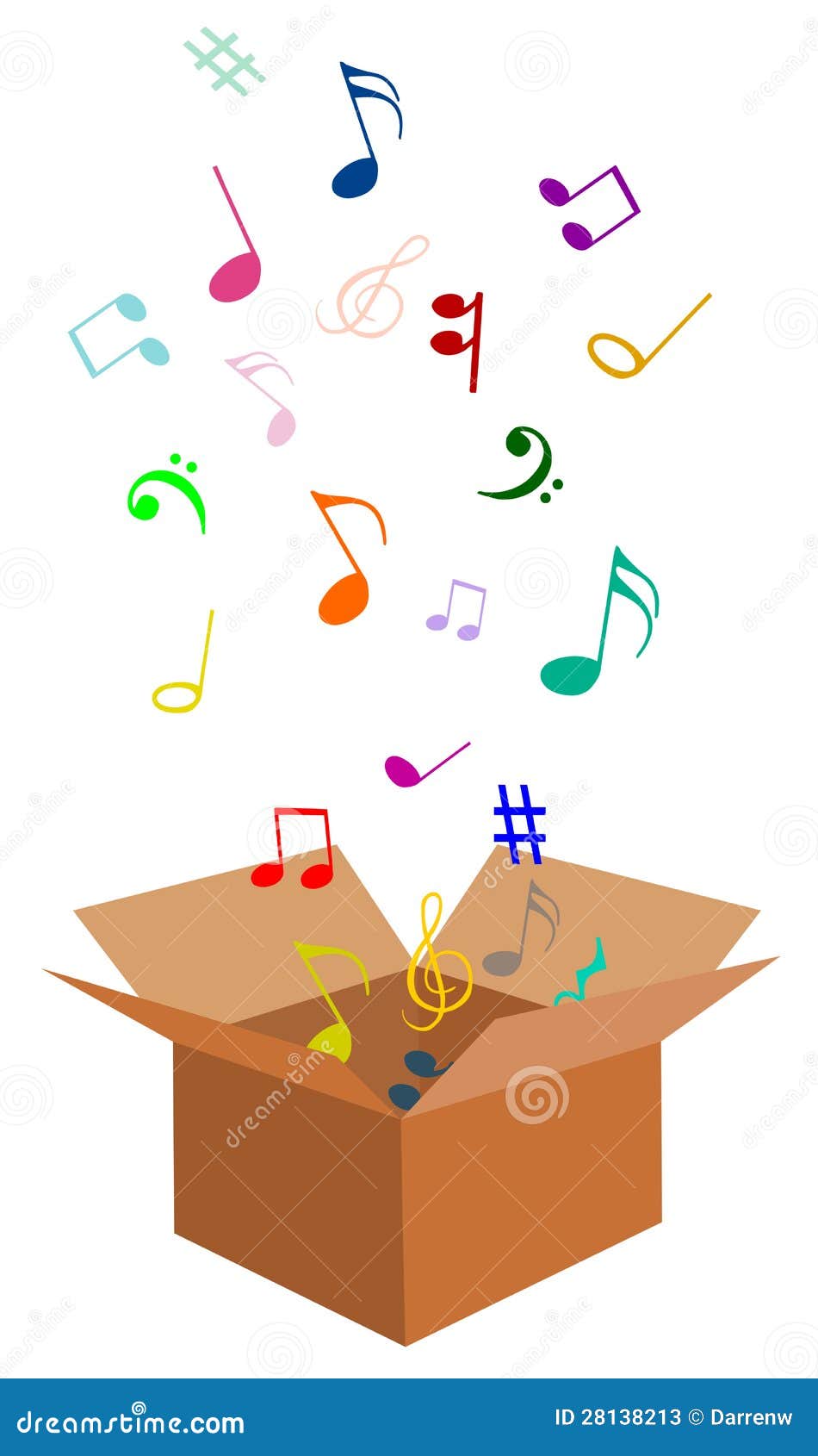 Music Box stock illustration. Illustration of colourful - 28138213