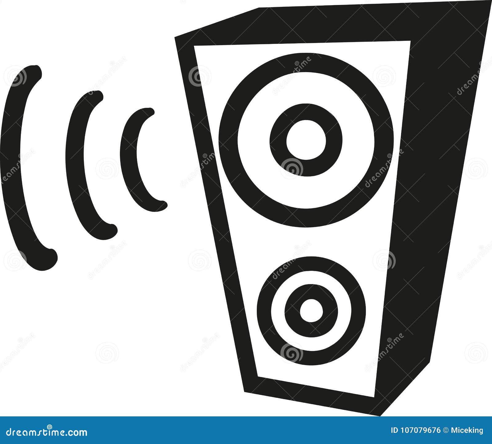 Music box icon stock vector. Illustration of isolated - 107079676