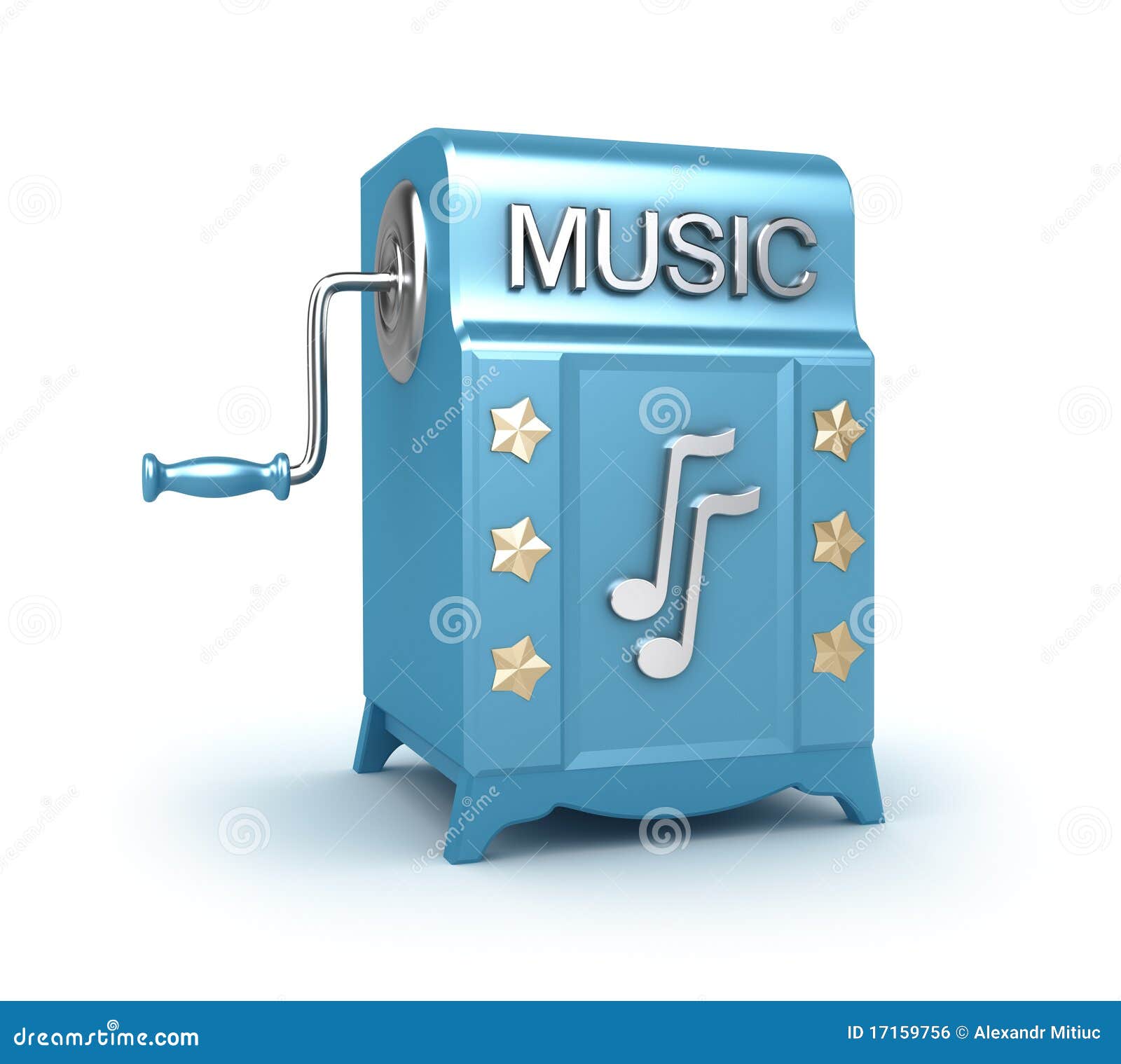 Music box - retro player stock illustration. Illustration of player ...