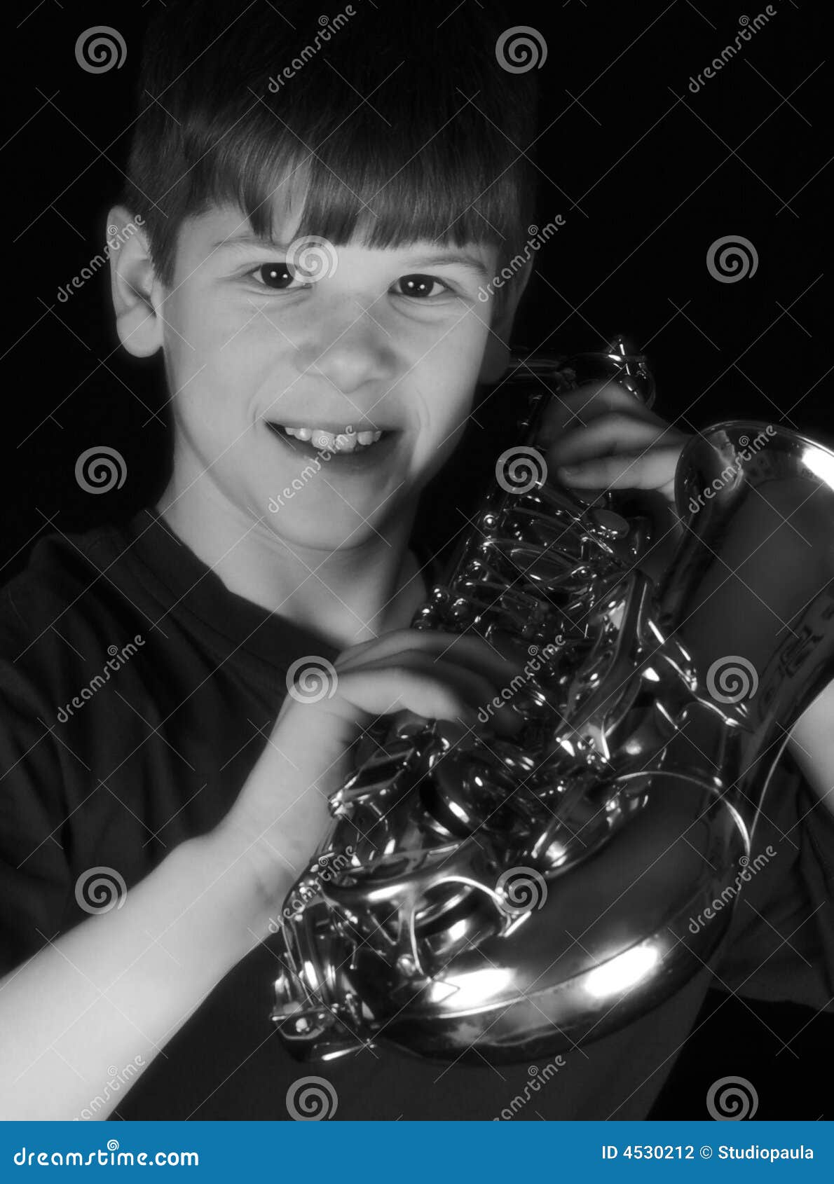 Music Boy stock photo. Image of woodwind, instrument, musician - 4530212