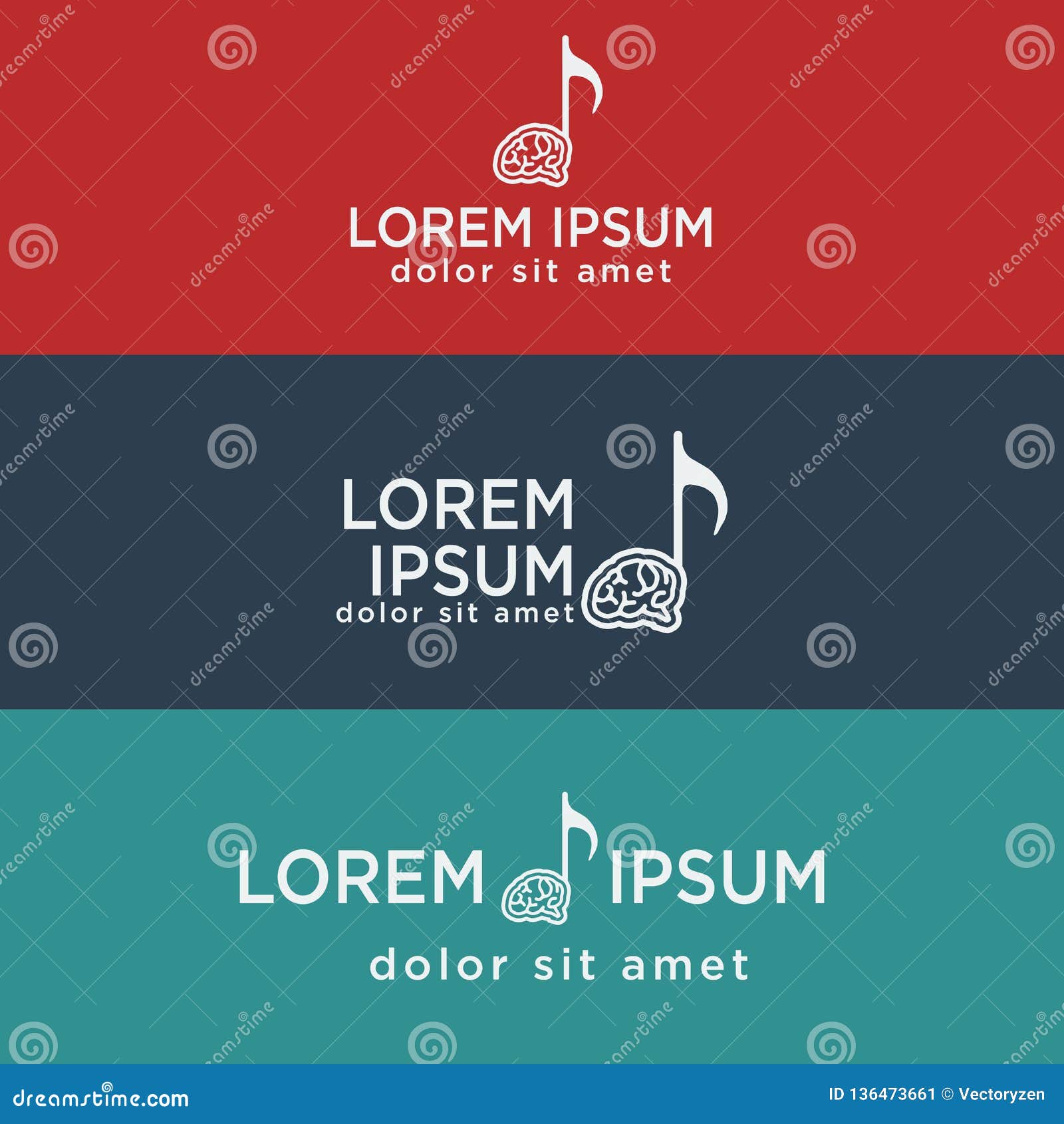 Music Brain Symbol, Creative Logo Template Vector Illustration Stock ...