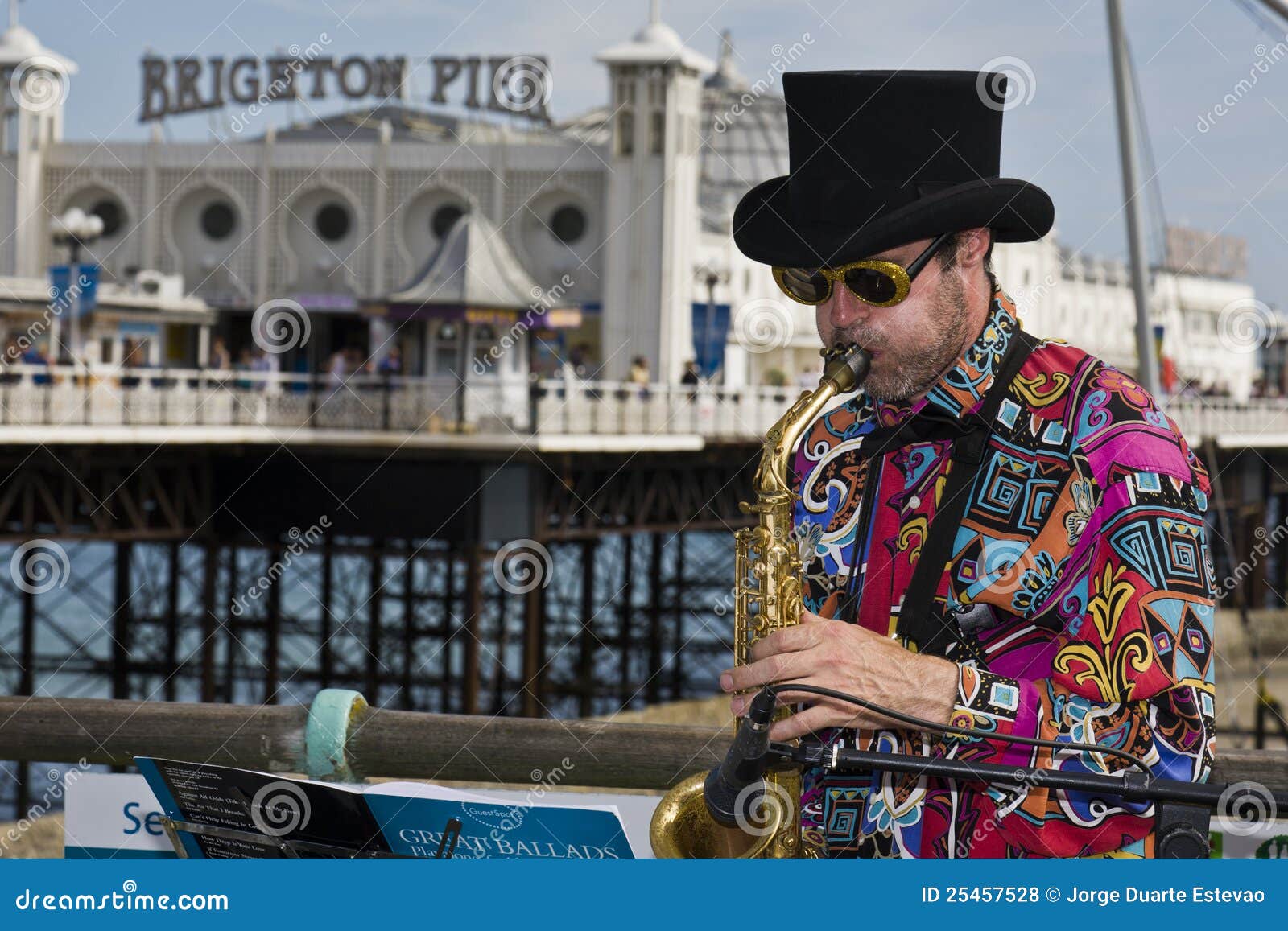 Music in the Brighton pier editorial stock photo. Image of europe ...