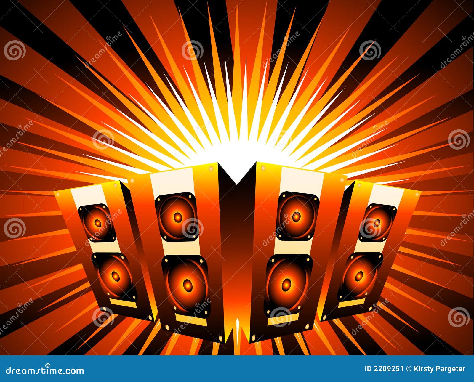 Music burst stock vector. Illustration of silhouette, disco - 2209251