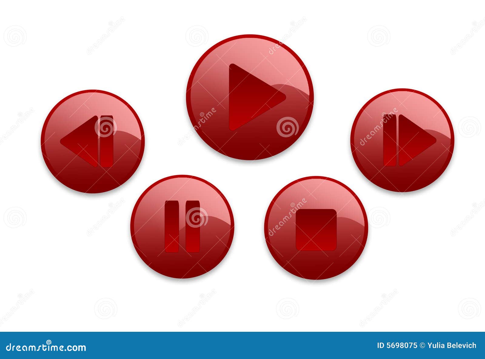 Music buttons stock illustration. Illustration of back - 5698075