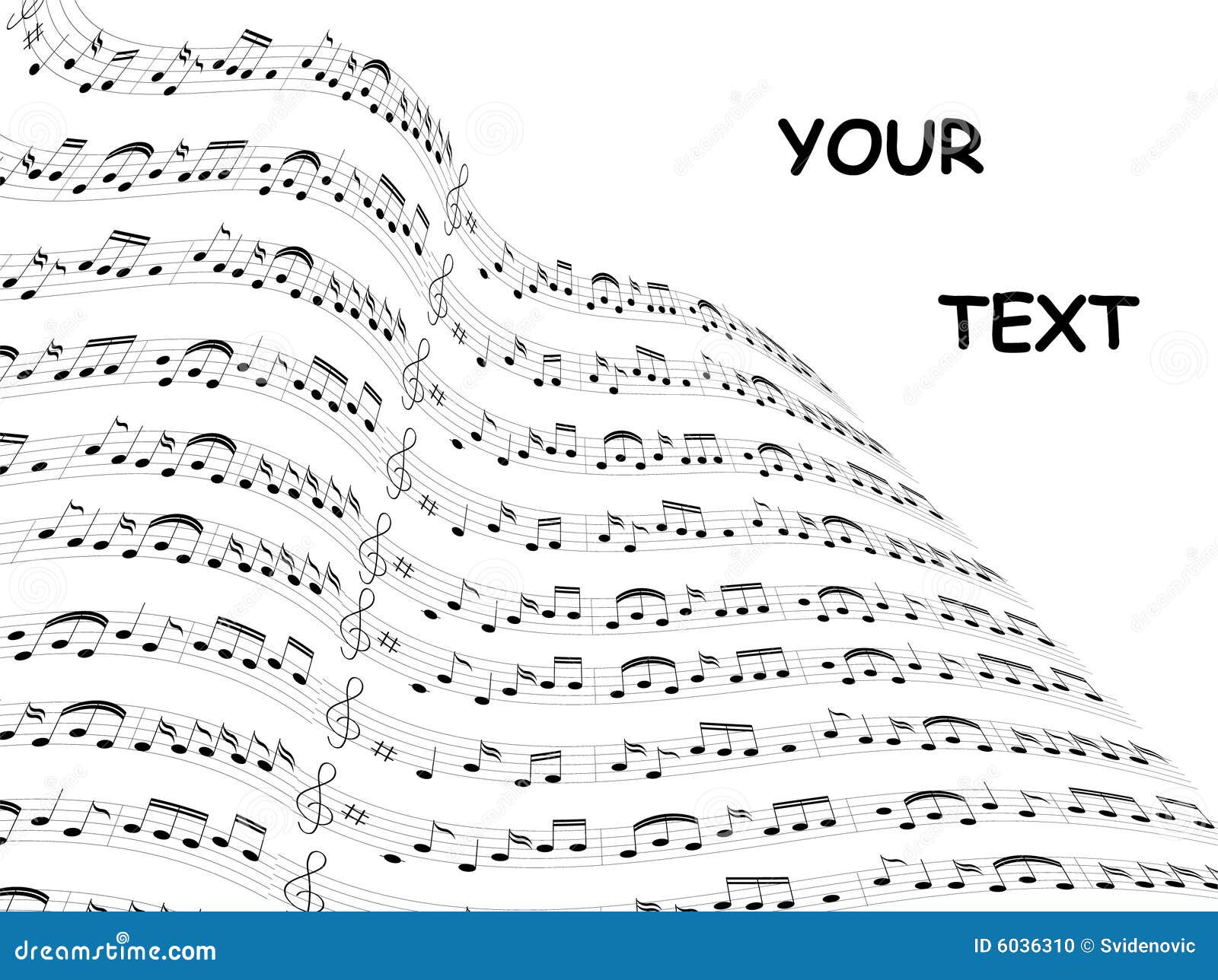 Music card stock vector. Illustration of group, invitation - 6036310