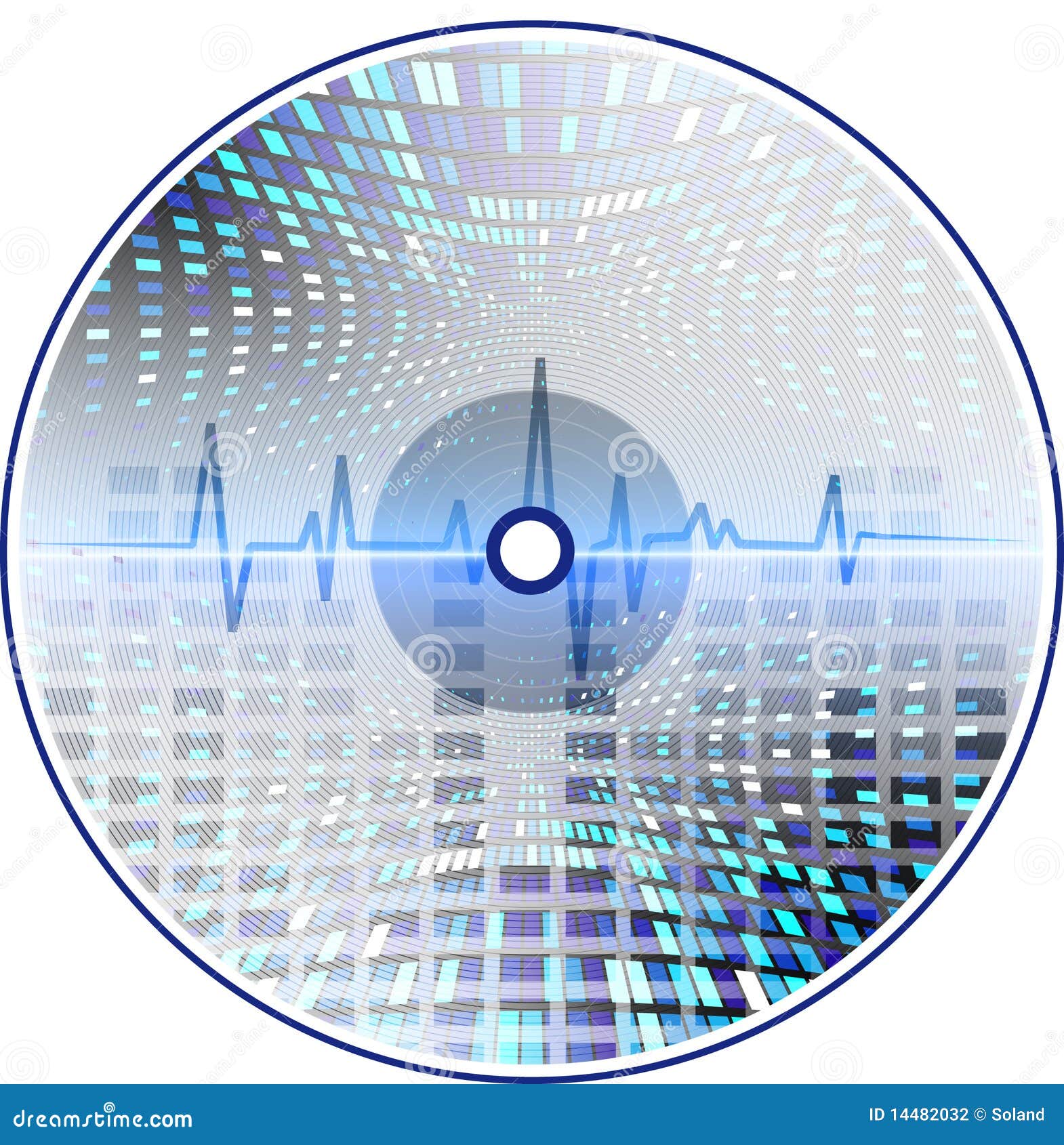 Music CD with an Abstract Background. Stock Vector - Illustration of ...