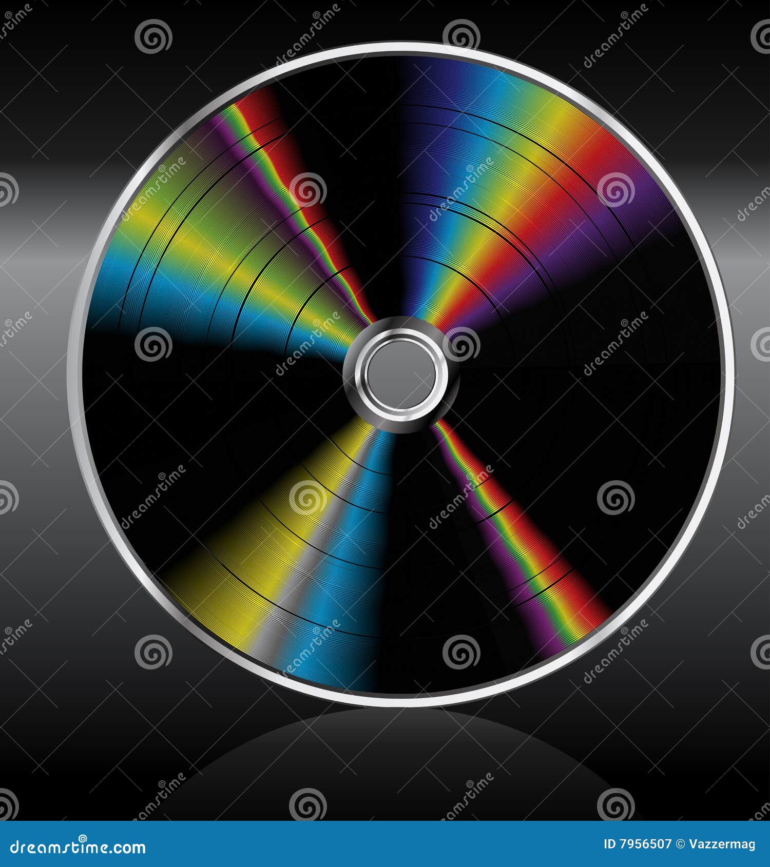 Music cd dvd. Rainbow. stock vector. Illustration of blue - 7956507