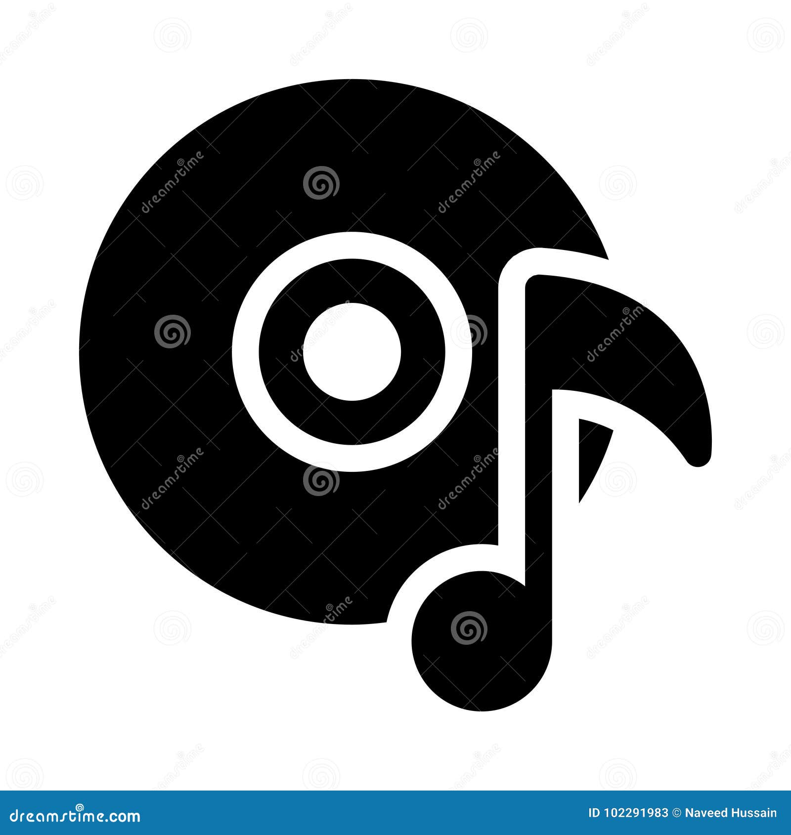 Music cd icon stock vector. Illustration of icon, compact - 102291983