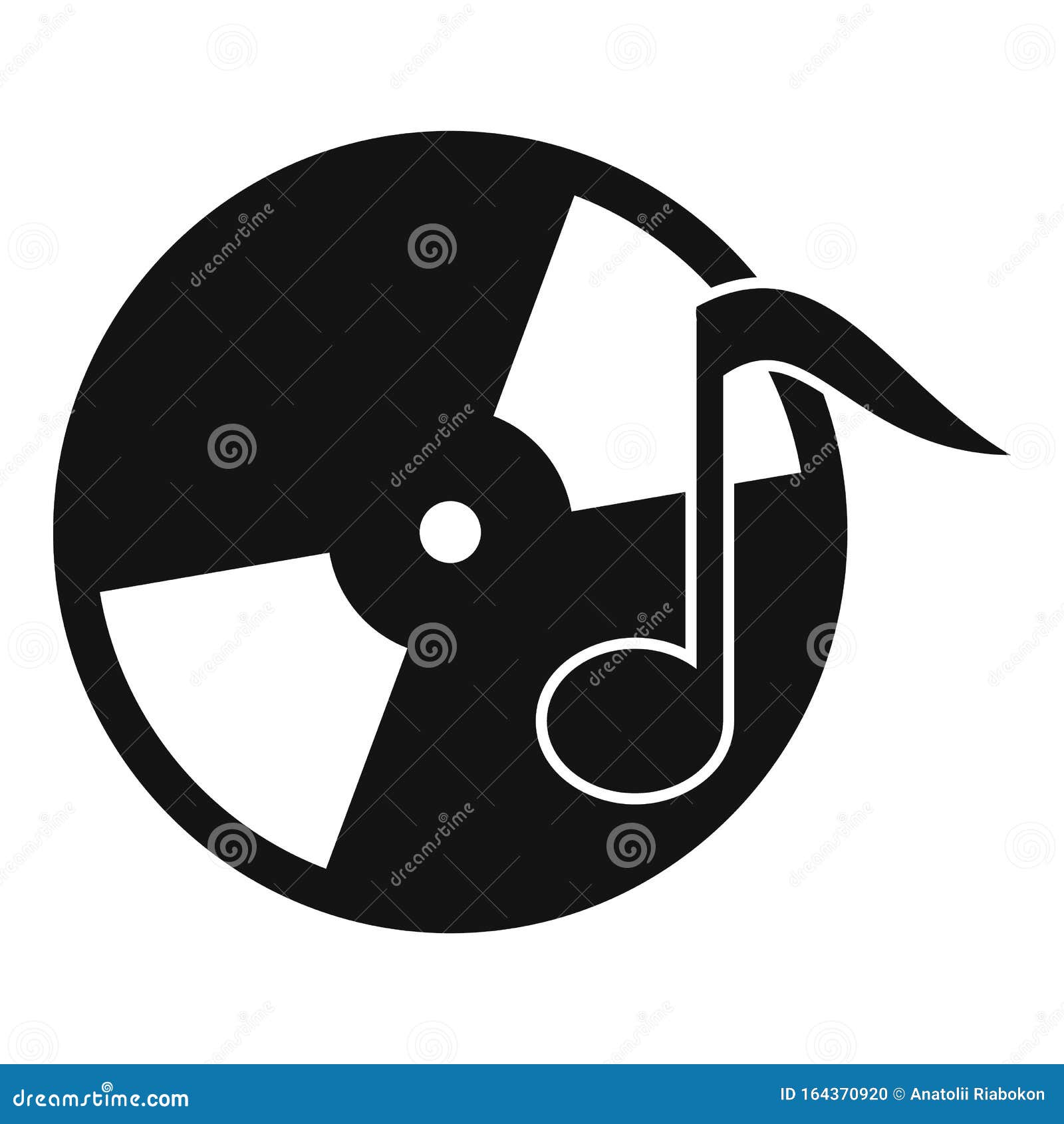 Music Cd Icon, Simple Style Stock Vector - Illustration of metal ...