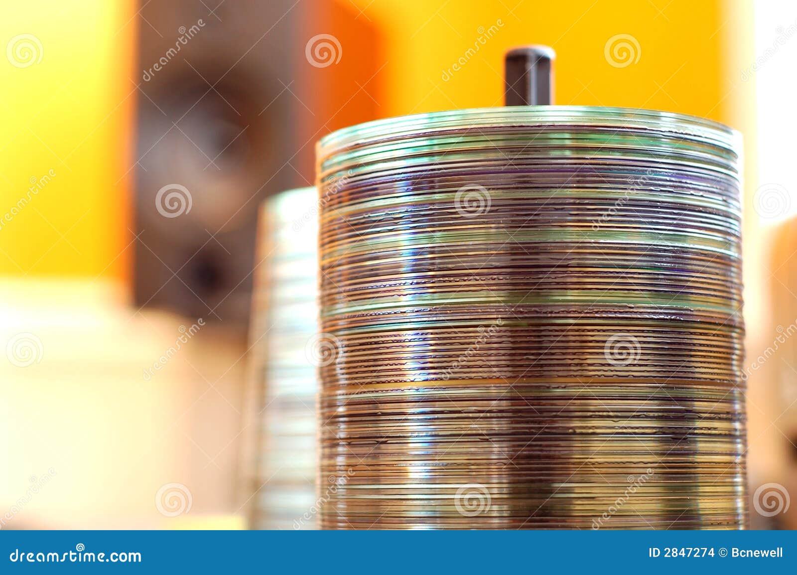 Music CD Spindle stock photo. Image of stack, engineering - 2847274